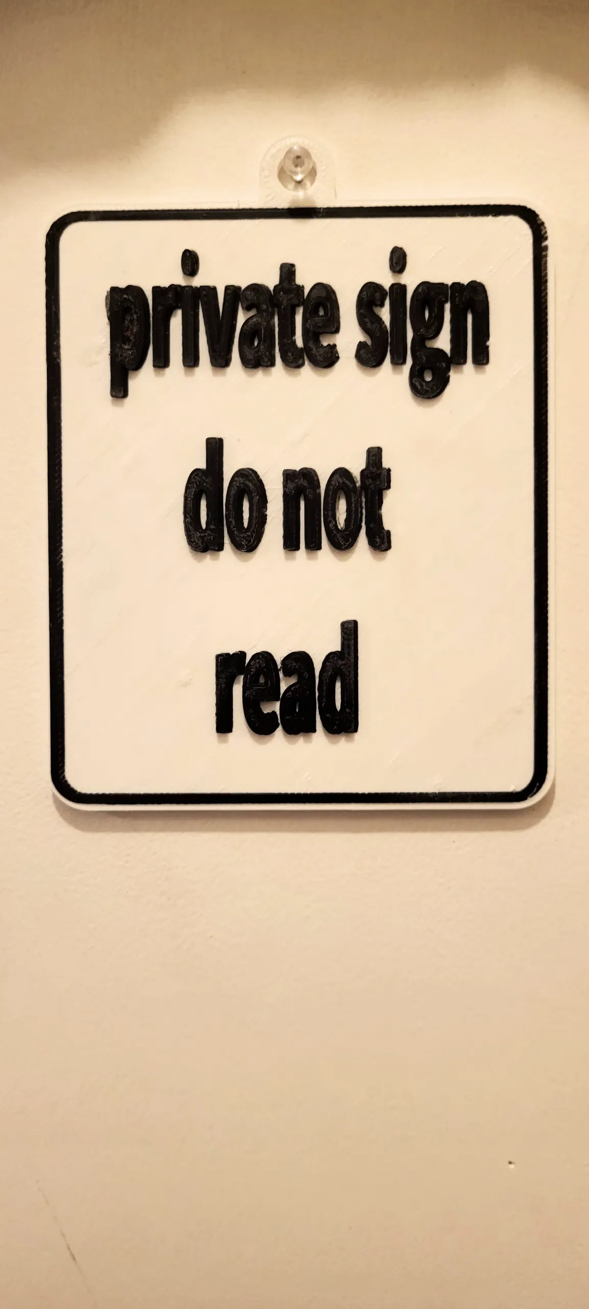 3D Printer Files | 3MF File | private sign do not read | Creality Cloud