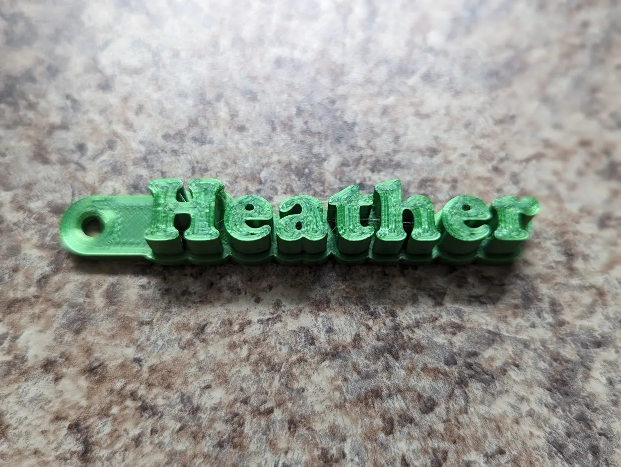 Jewelry & Accessories STL Download - Heather Keychainby Trash Can Guy