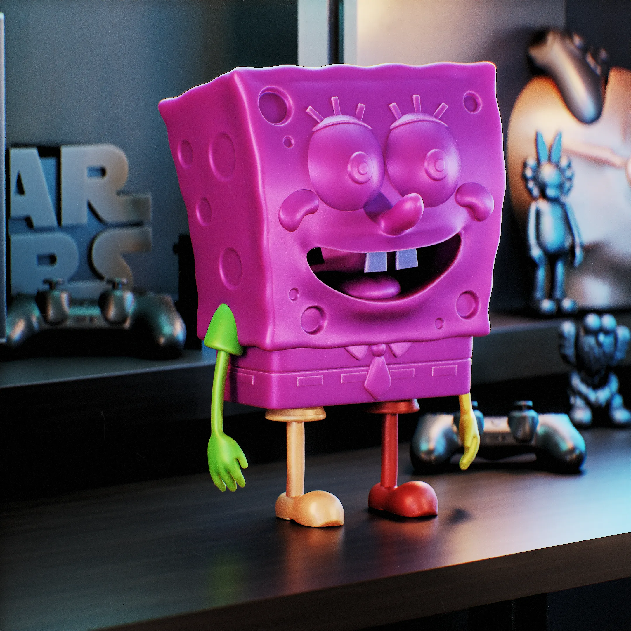 Characters & Creatures STL Download - Sponge Bob - Bob Esponjaby ...
