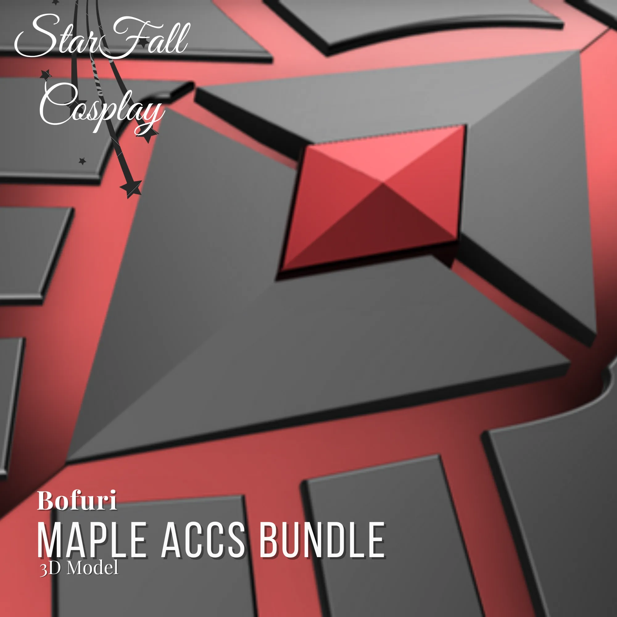 Cosplay STL Download - Maple Accessory Bundle 3D Models Bofuri ...