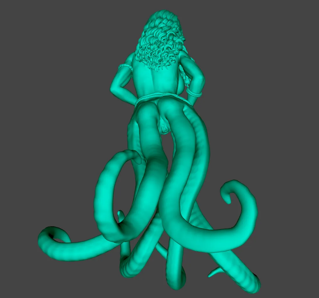 Characters & Creatures STL Download - Abyss Girlby Edna Lab