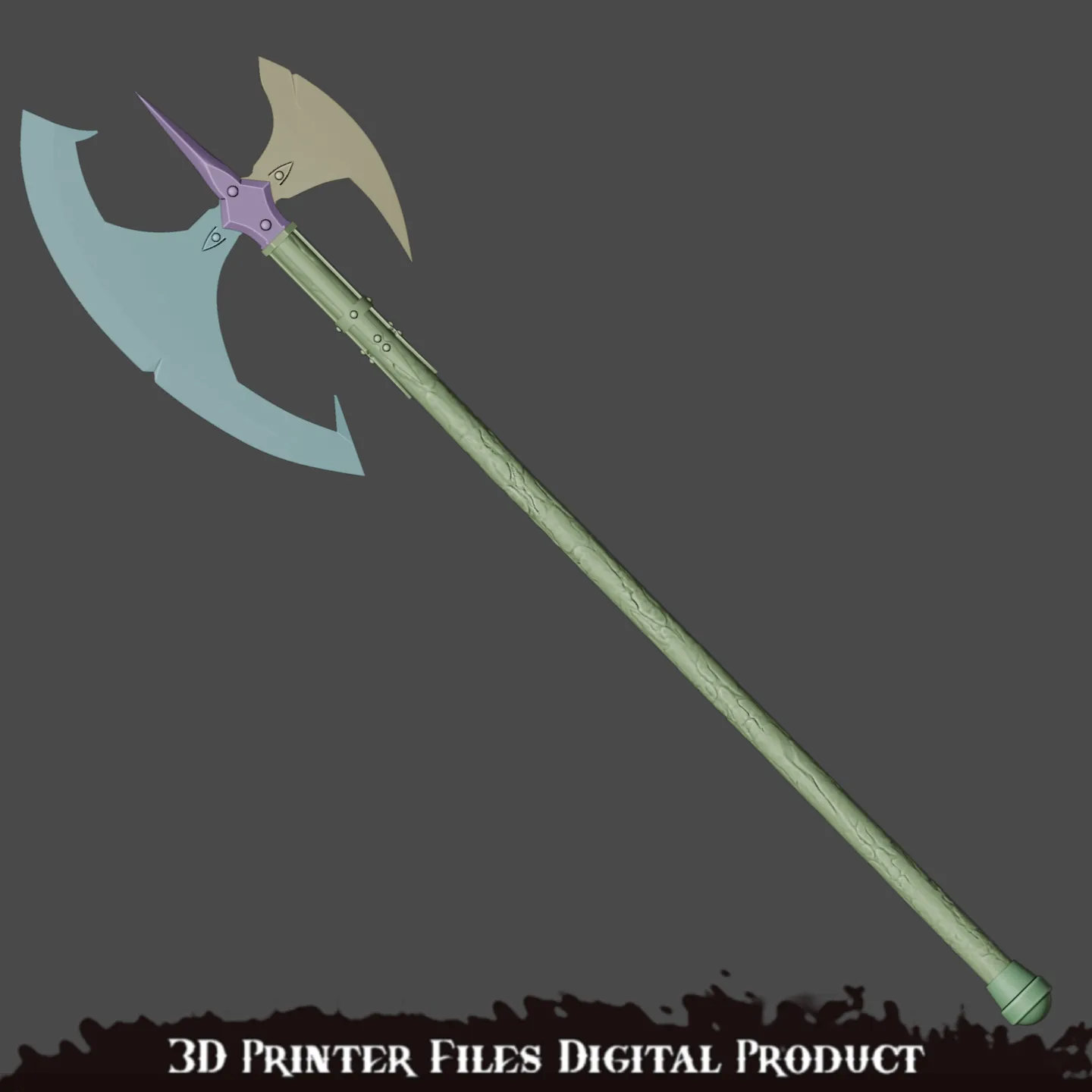 Cosplay STL Download - Fantasy Cosplay Great Axe Baldurs Gate 3by ...