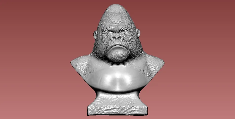 Sculptures & Artworks STL Download - monkey ape bust statue - 3D print ...