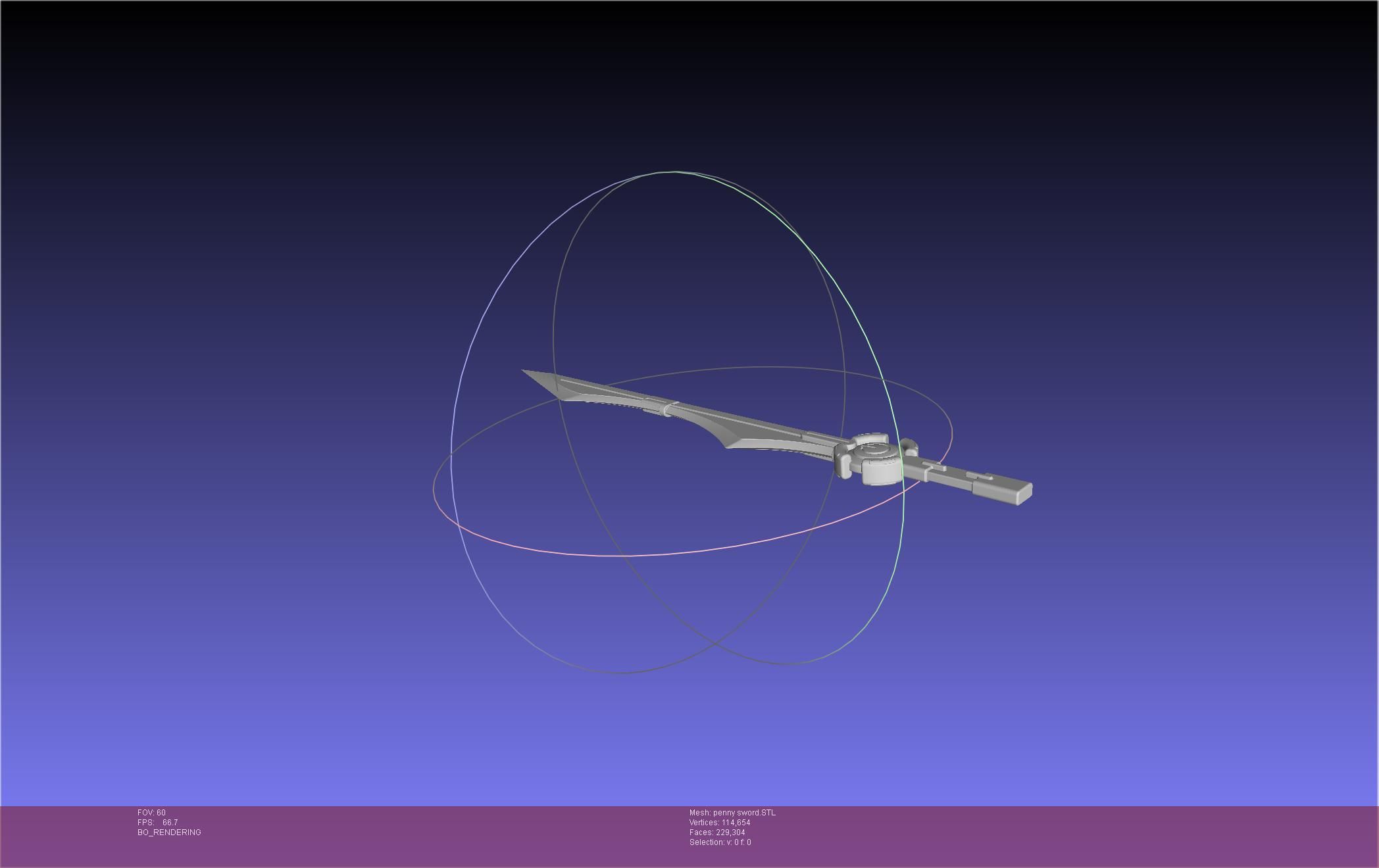 RWBY Penny Floating Array Sword Printable Assembly | 3D models download ...