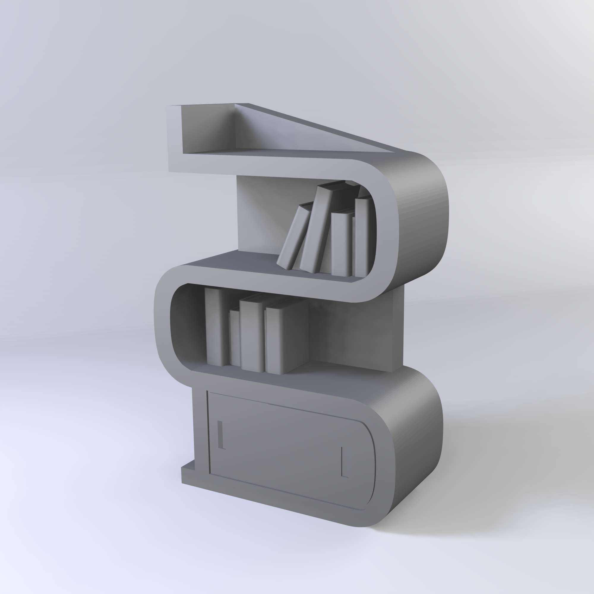 Modern Bookcase | 3D models download | Creality Cloud