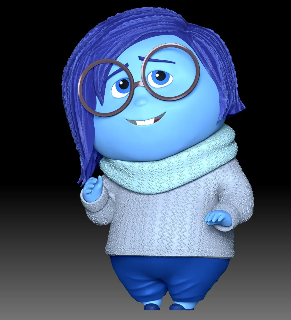 Characters & Creatures STL Download - Sadness - Inside Outby LoveModels