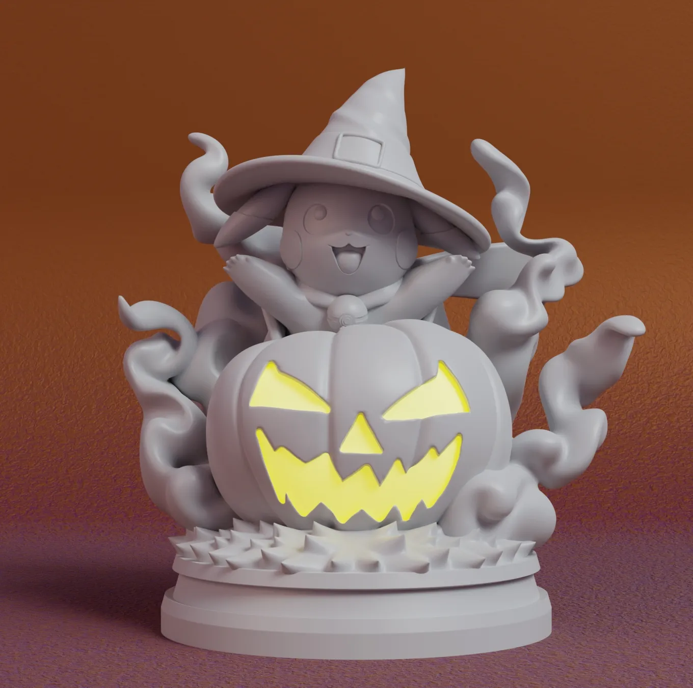 Characters & Creatures STL Download - Pokemon - Witch Pikachu Figureby ...