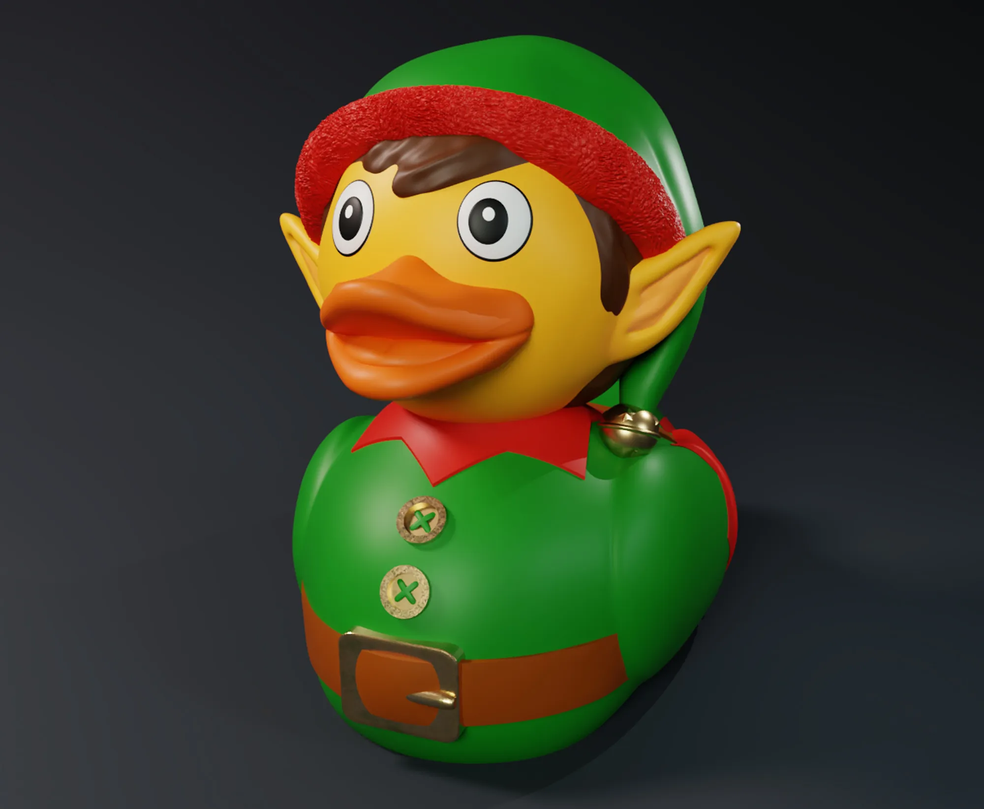 Other STL Download - Cute Santa's Elf Rubber Duckby César_Cruz