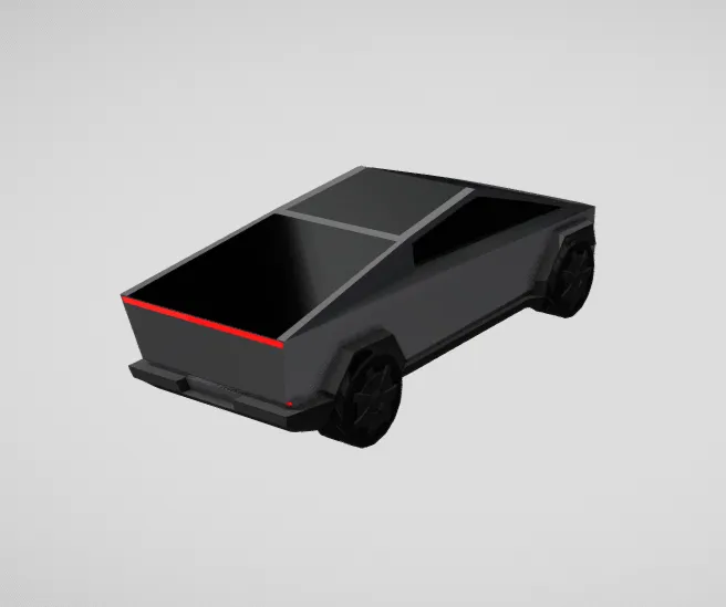 Vehicles & Machinery STL Download - Low Poly Tesla Cybertruckby neagww