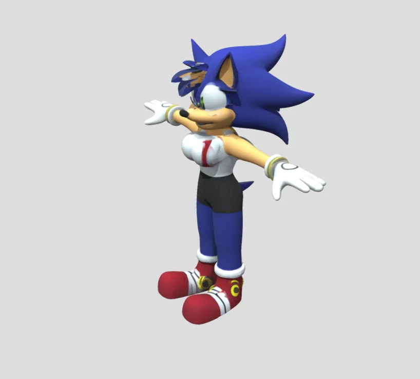 Characters & Creatures STL Download - Female Sonicby neagww