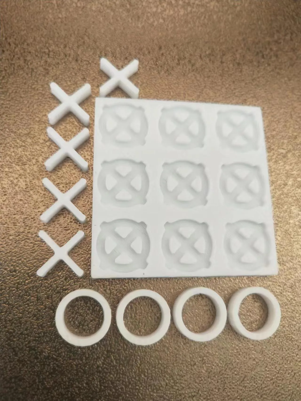 3D Printer Files | 3MF File | Tic_Tac_Toe_Board_And_Pieces | Creality Cloud