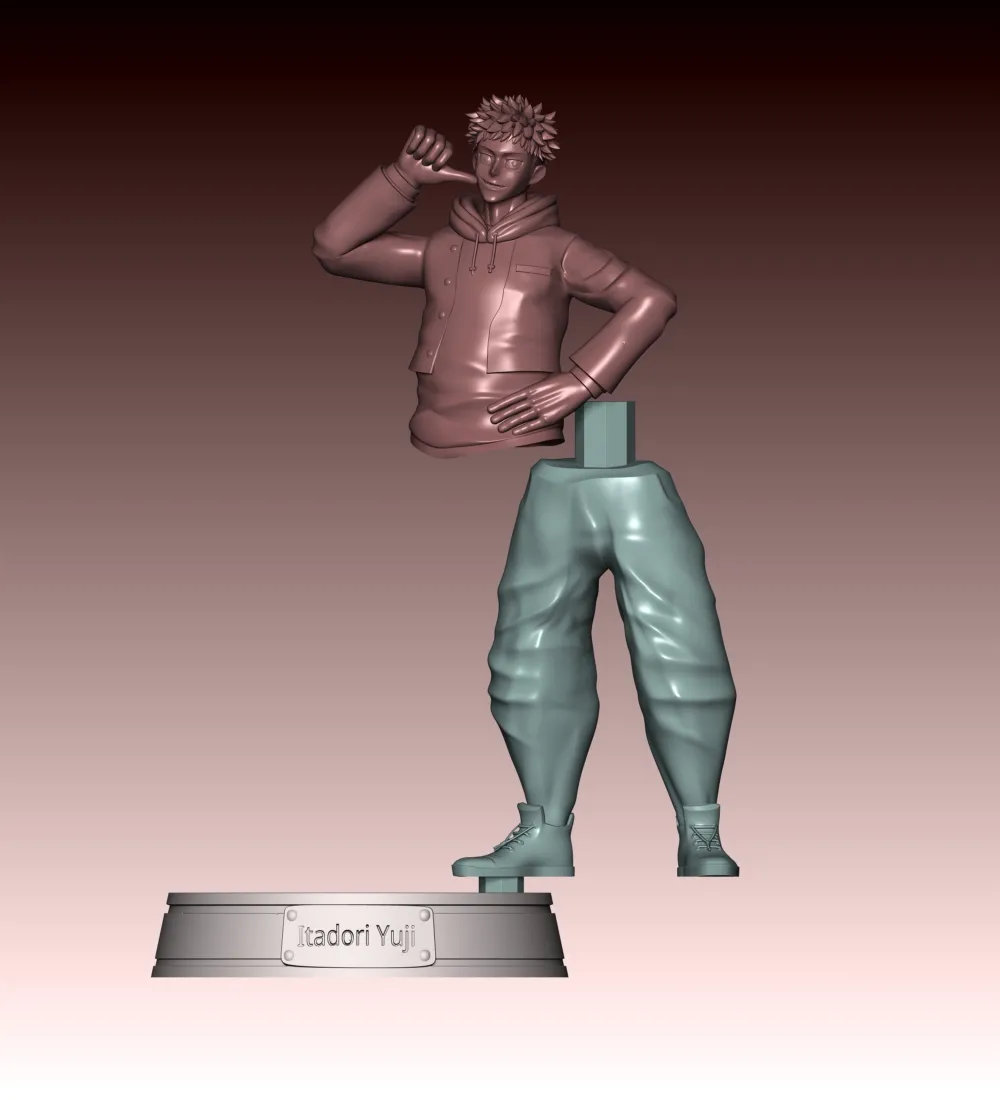 Characters & Creatures STL Download - Yuji Itadori - Jujutsu Kaisenby ...