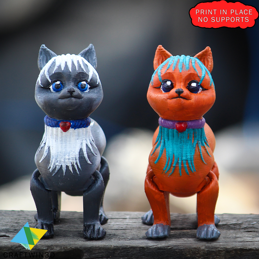 Print in place Articulated dog | 3D models download | Creality Cloud