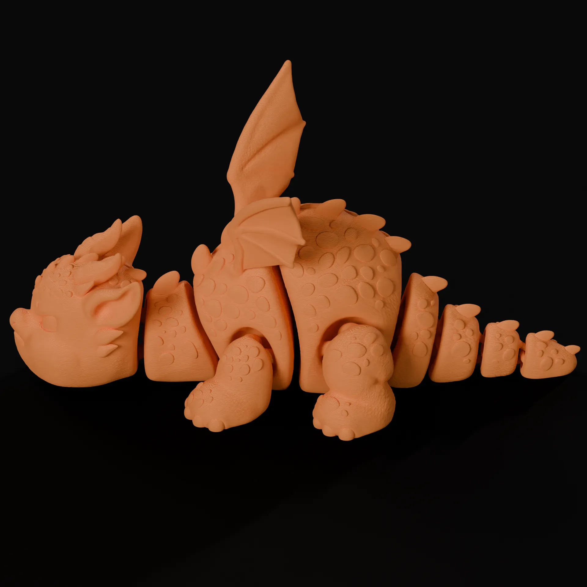 3D Printer Files | 3MF File | Grumpy Flexi Dragon | Creality Cloud