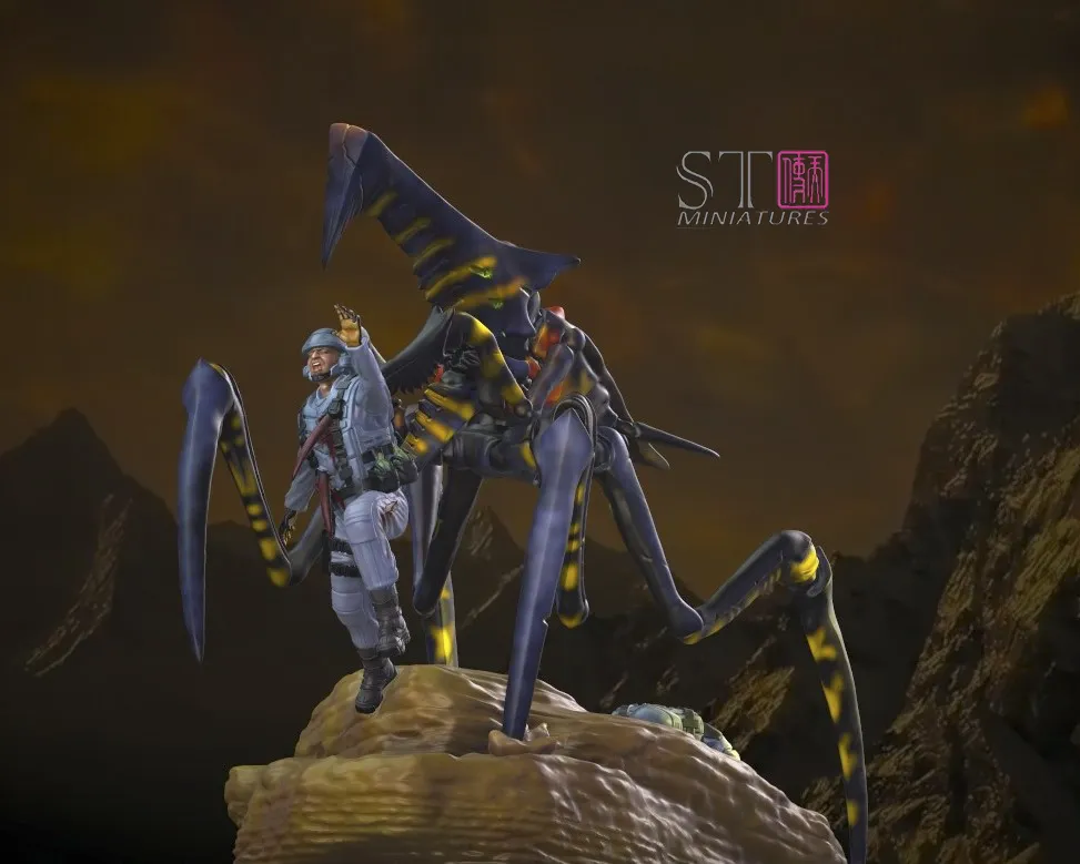 Characters & Creatures STL Download - Warrior bug dioramaby STMiniatures