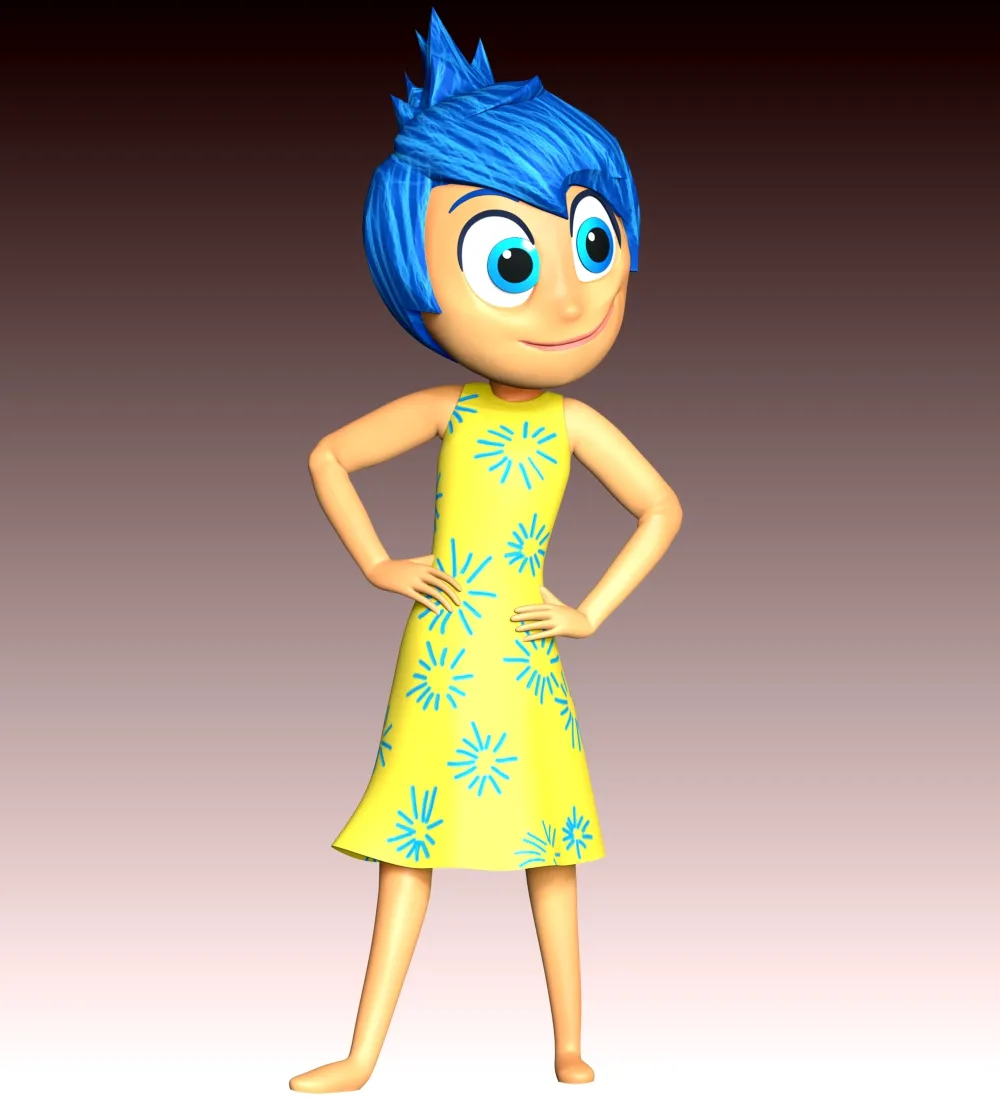 Characters & Creatures STL Download - Joy - Inside Outby LoveModels