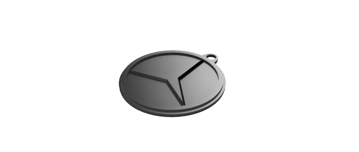 Jewelry & Accessories STL Download - Mercedes-Benz logo & writing ...