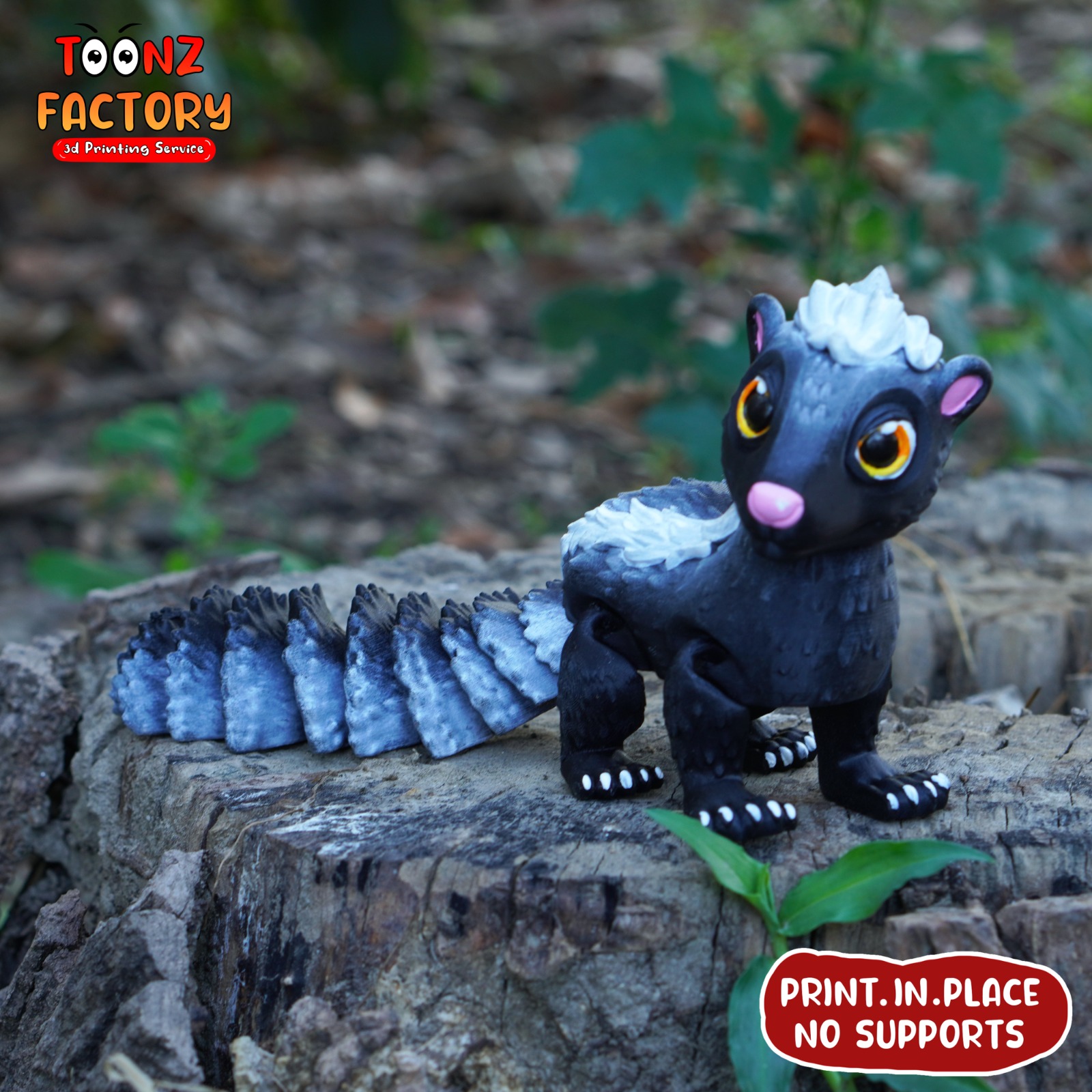 PRINT IN PLACE FLEXI SKUNK | 3D models download | Creality Cloud