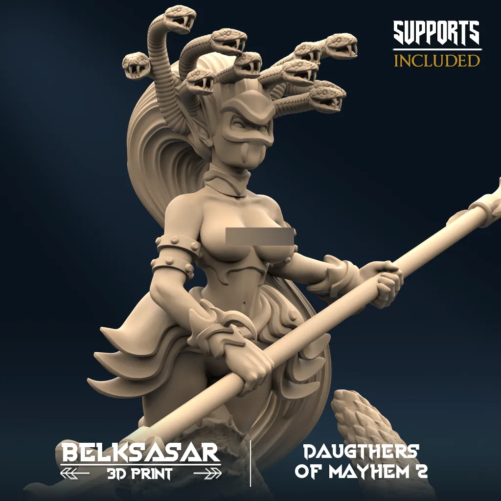 Characters & Creatures STL Download - Mayhem Marauder E Nude and Normalby Belksasar 3DPrint