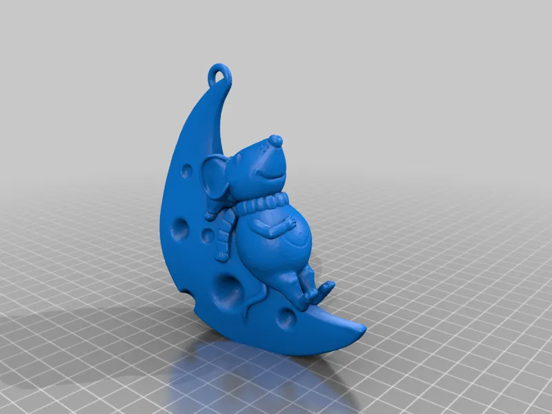 3D Printer Files | 3MF File | Mouse on the moon | Creality Cloud