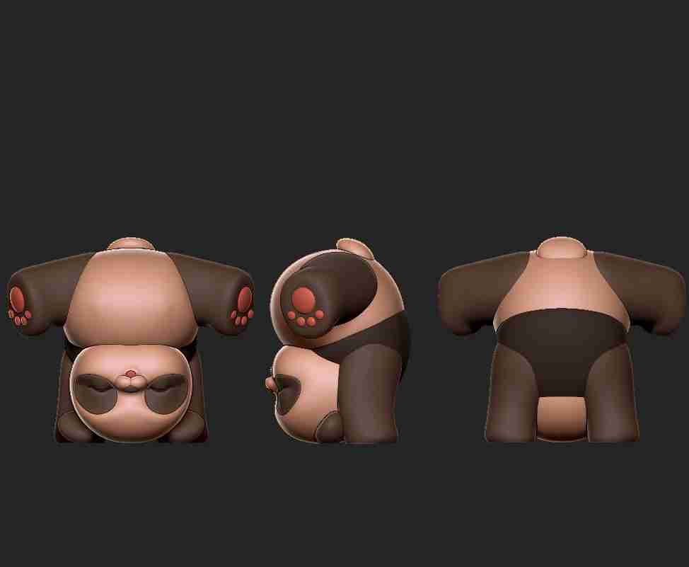 Inverted panda | 3D models download | Creality Cloud