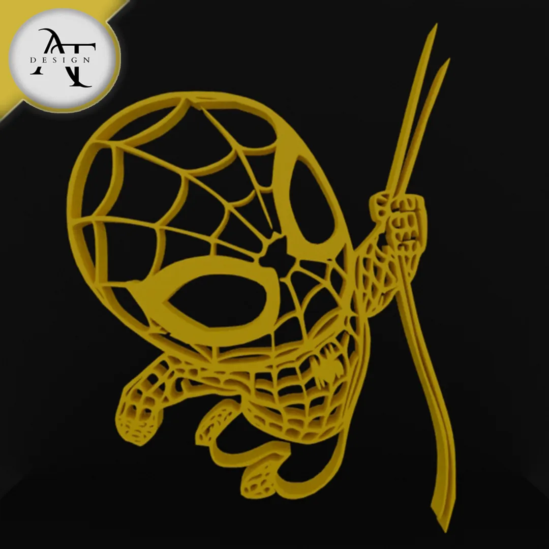 Digital Art STL Download - Spidey - Little Spiderman - Marvel - 2D Wall ...