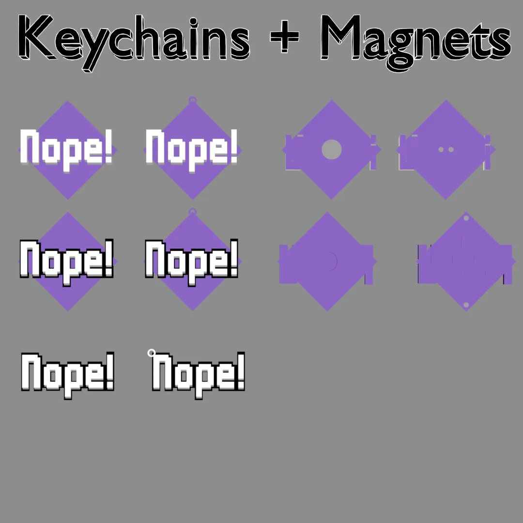 Free Other STL Download - Balatro Nope! ( keychain/magnet/Base )by 0VER1DE