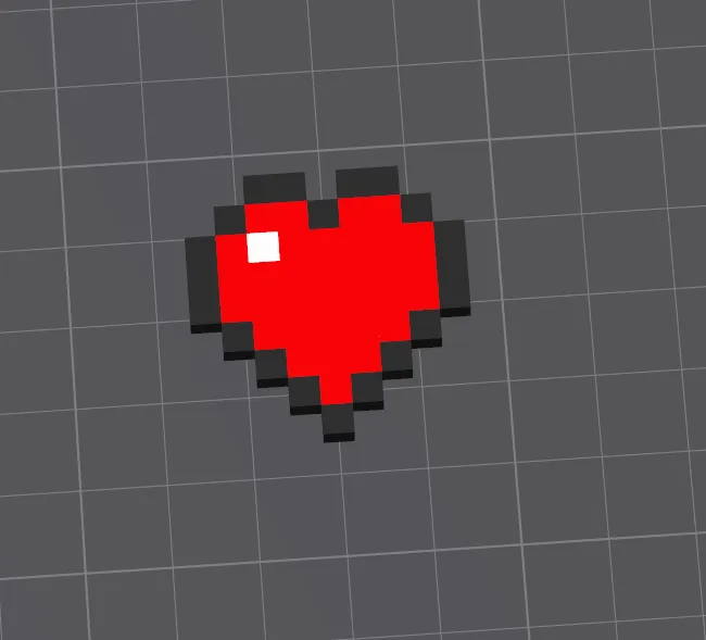 3D Printer Files | 3MF File | Minecraft heart | Creality Cloud