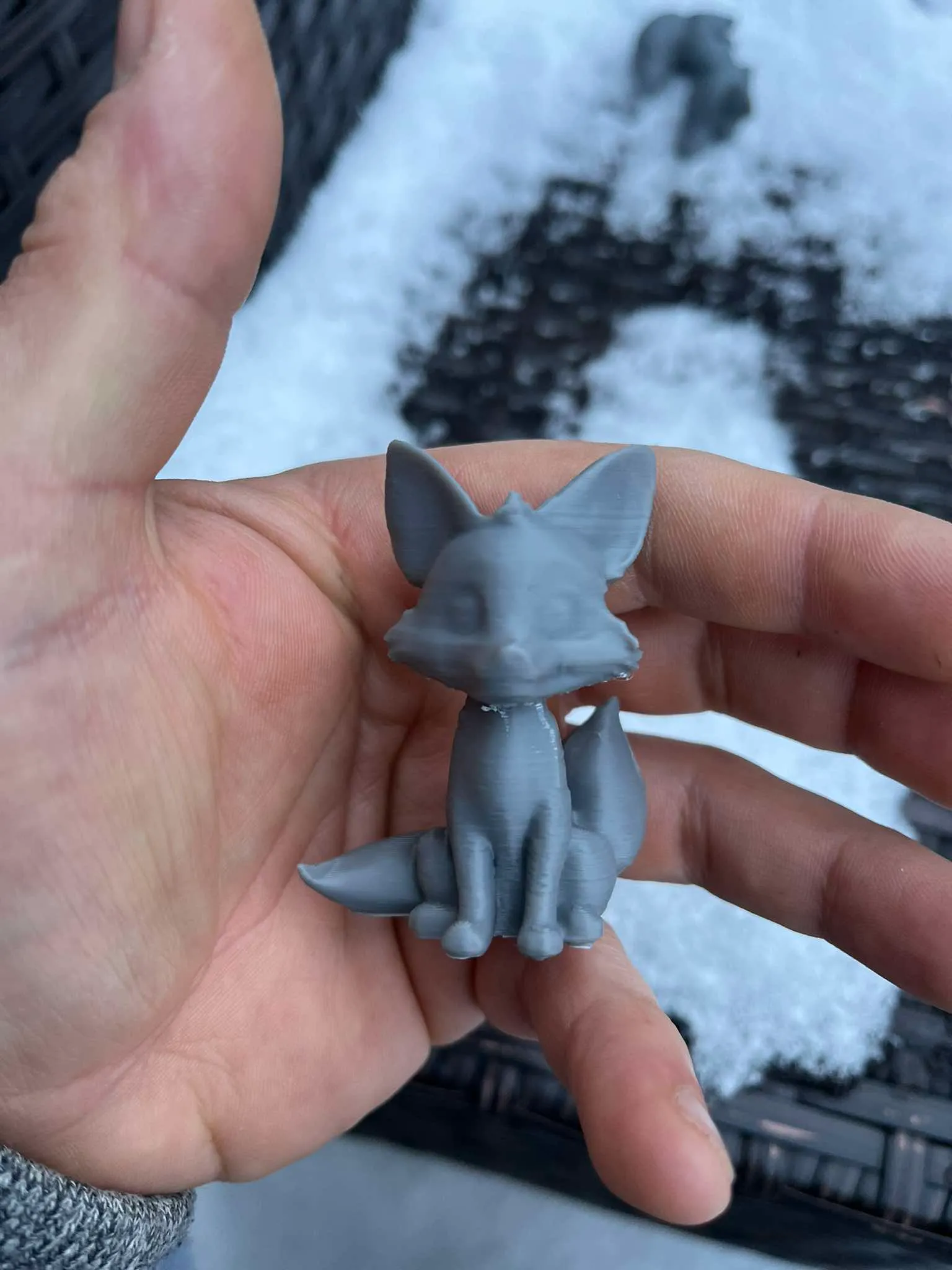 3D Printer Files | 3MF File | Cute Foxes, Fox two tails | Creality Cloud