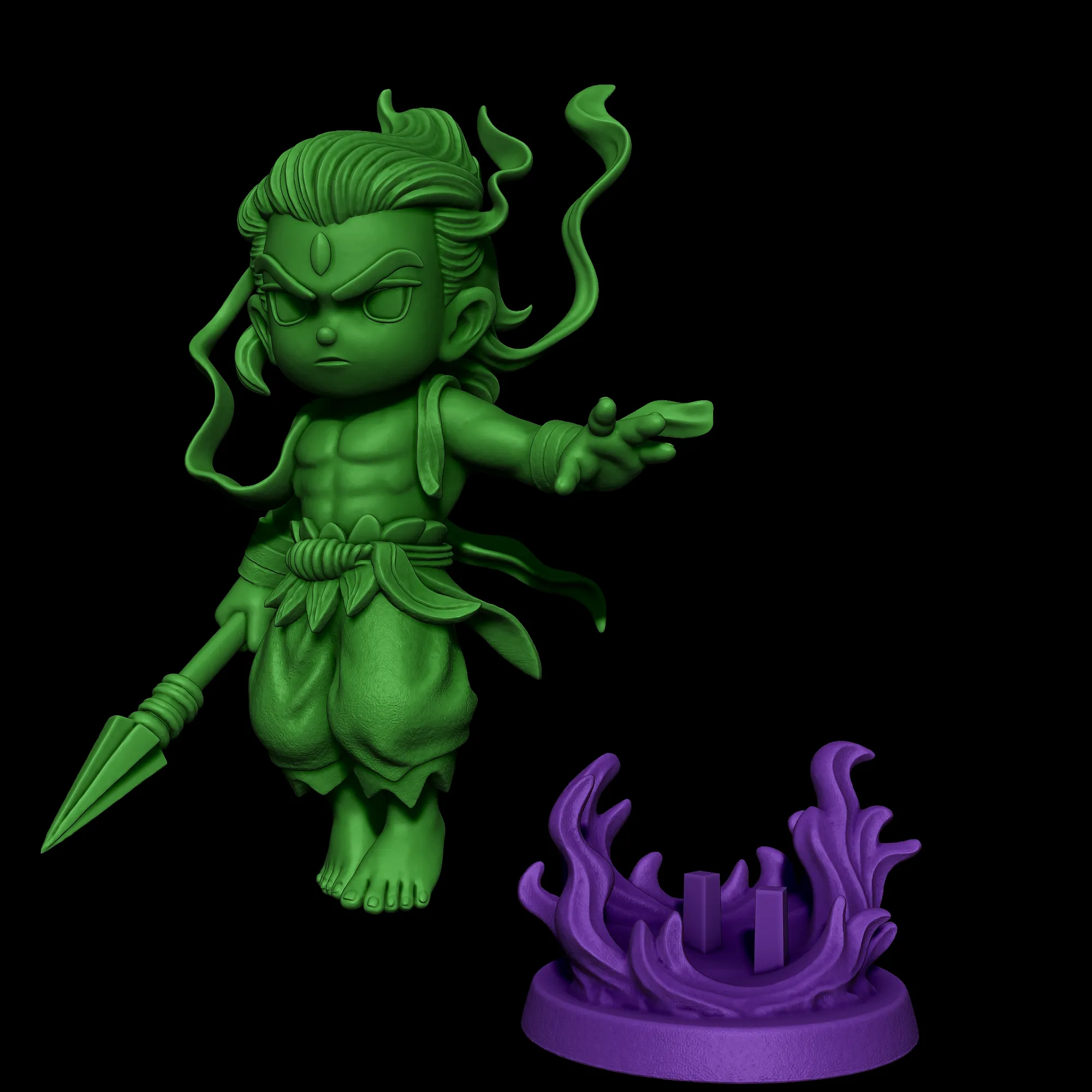 Characters & Creatures STL Download - Nezha -𝐍𝐞 𝐙𝐡𝐚by GALAXIARUM 3D