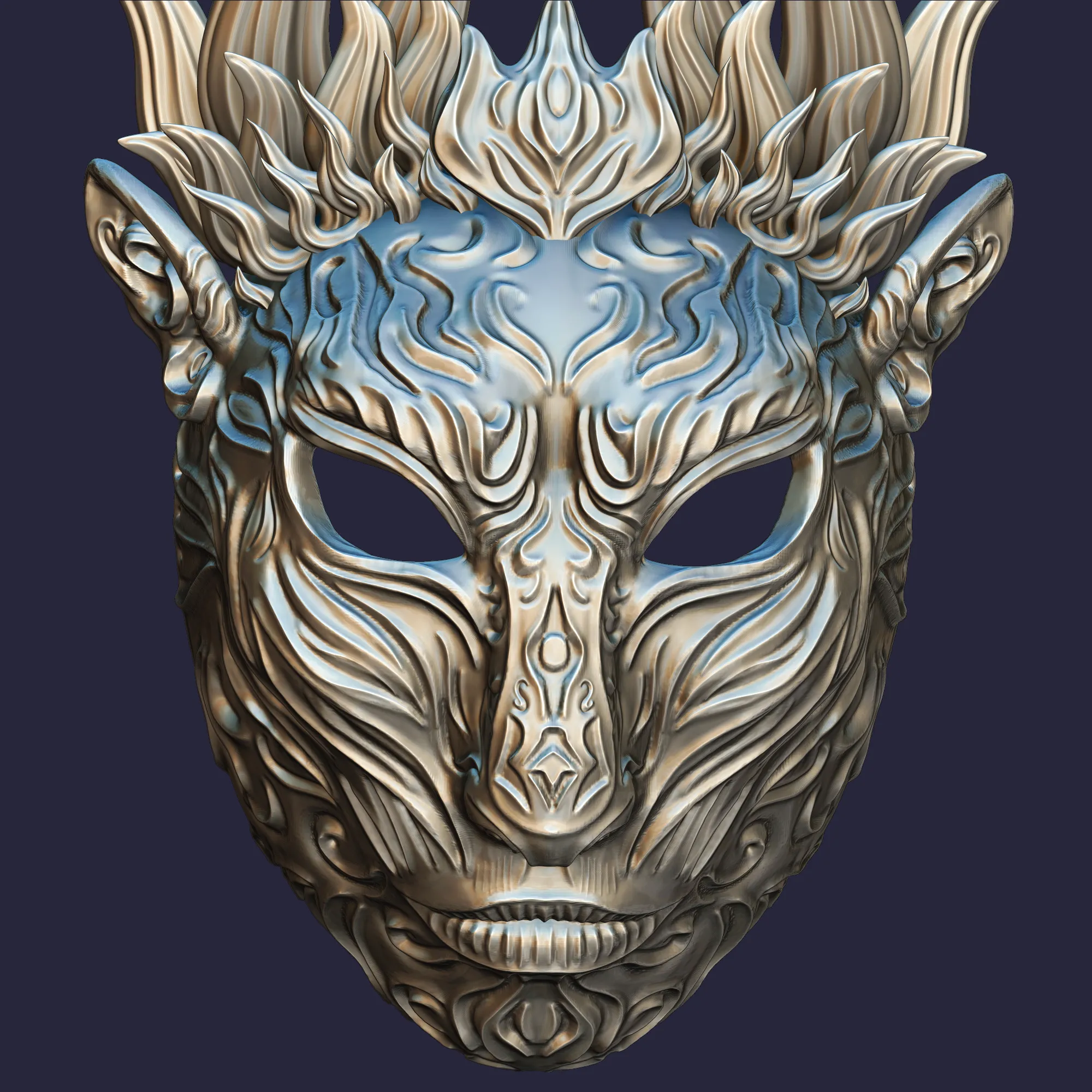 Cosplay STL Download - Avatar Fire and Ash Theme Maskby diepriver