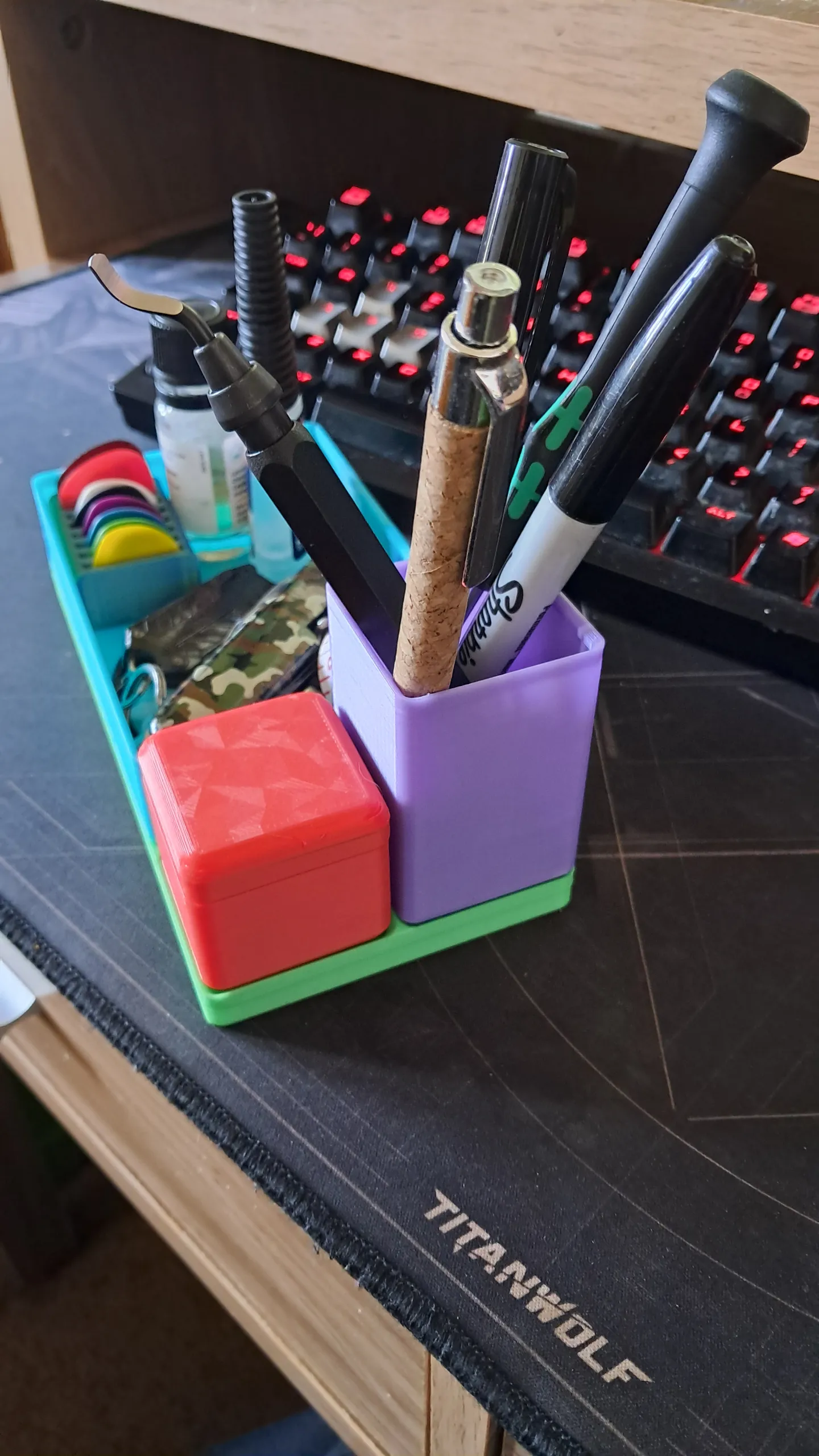 3D Printer Files | 3MF File | Gridfinity 1x1 65mm Pen and Pencil Desk ...