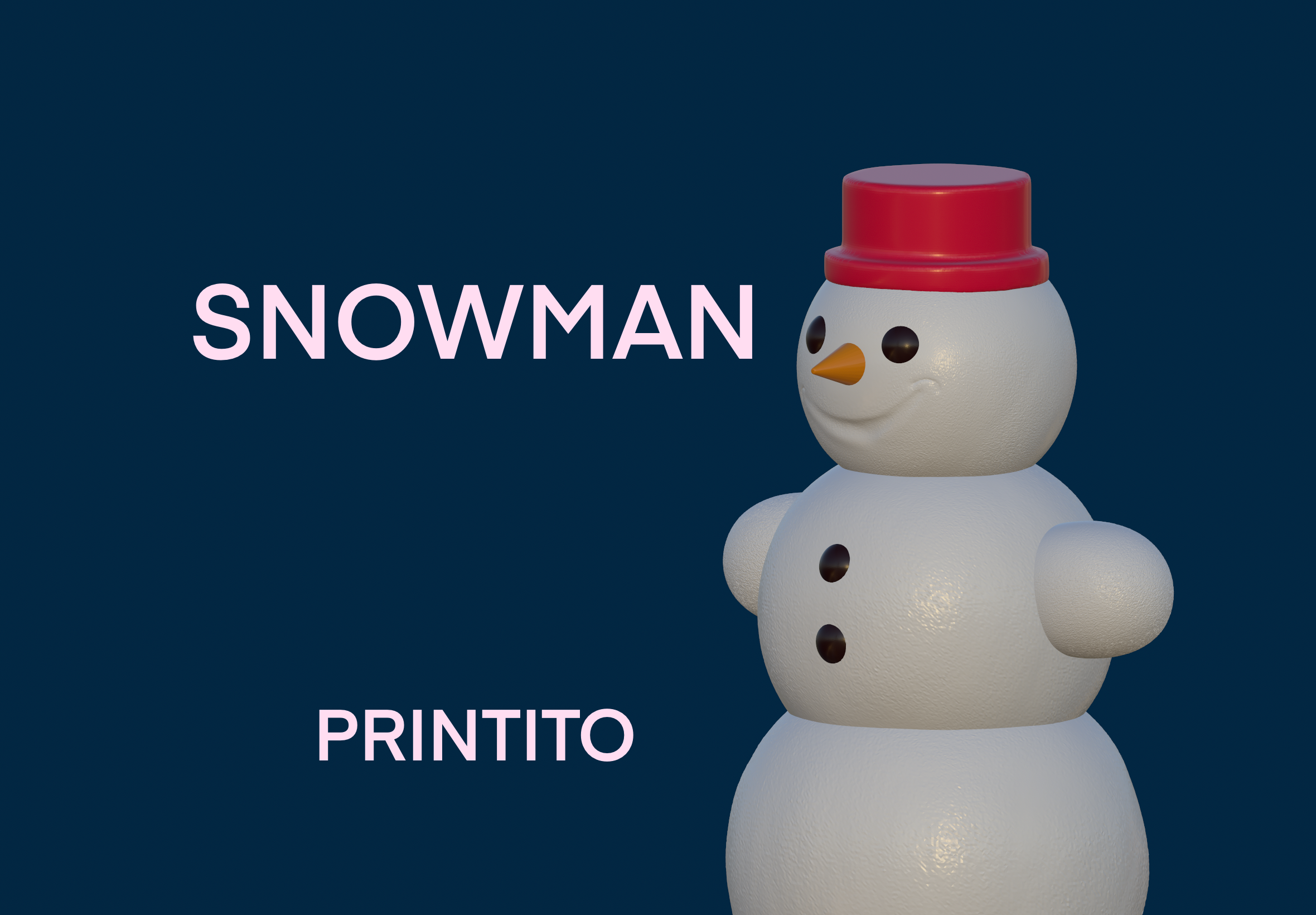 Snowman | 3D models download | Creality Cloud