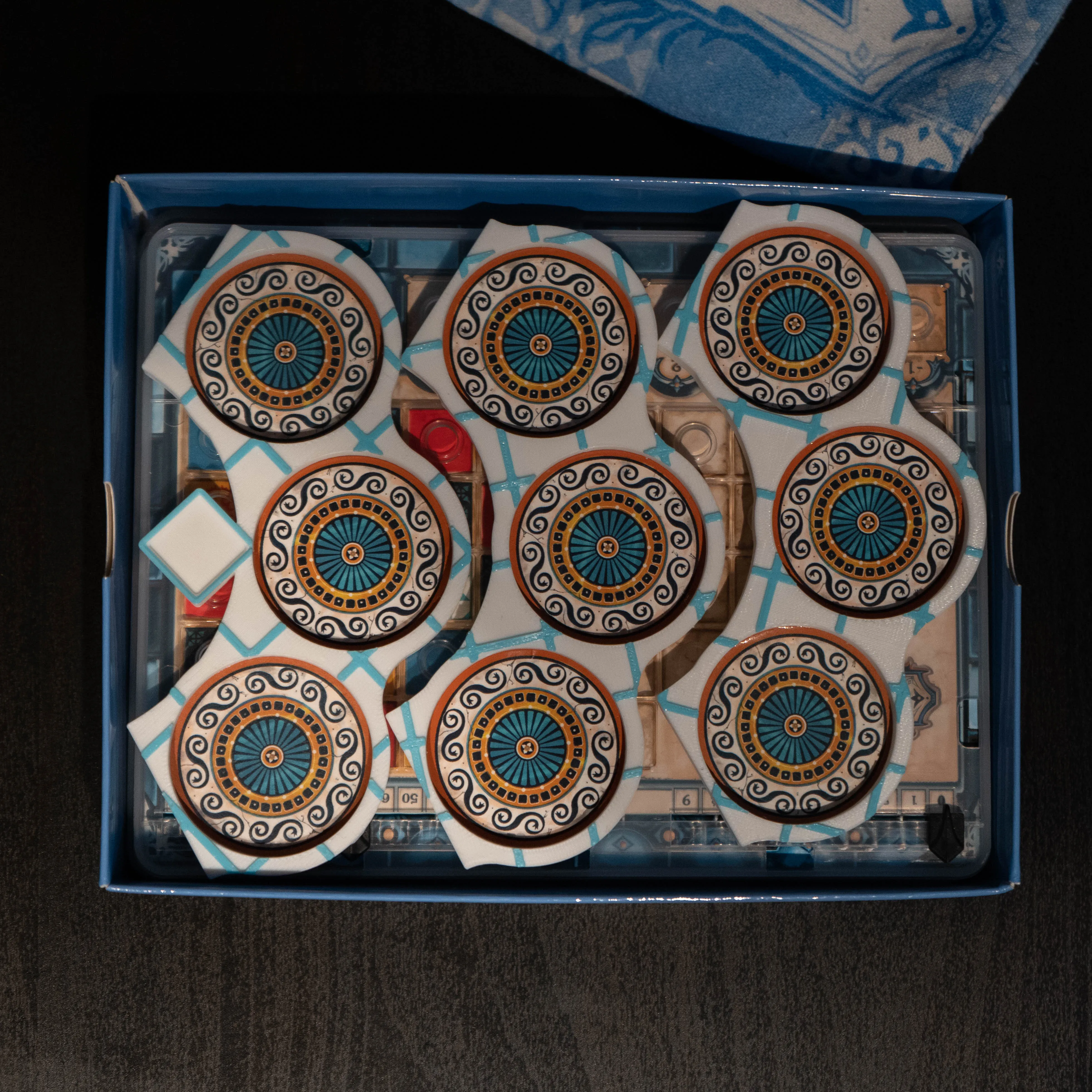 Board Games & Card Games STL Download - Azul Mini Factory Tile Trayby ...