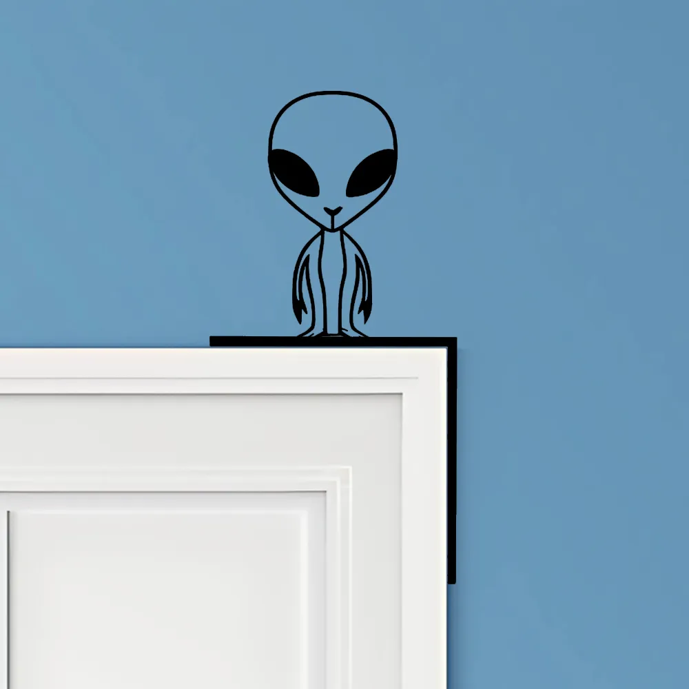 Home Decorations & Ornaments STL Download - Alien Door Corner Decorby OALPO