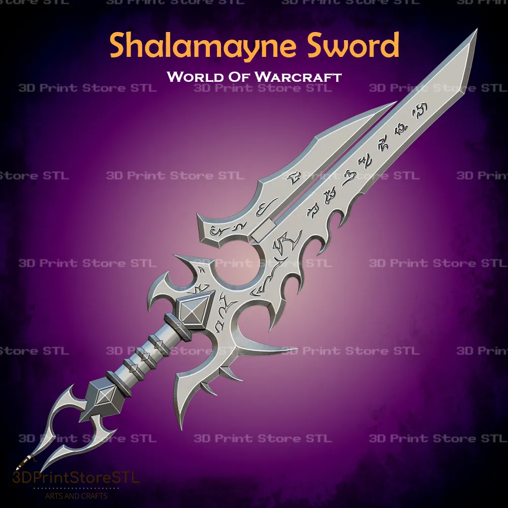 Cosplay STL Download - Shalamayne Sword Cosplay World Of Warcraft - STL ...