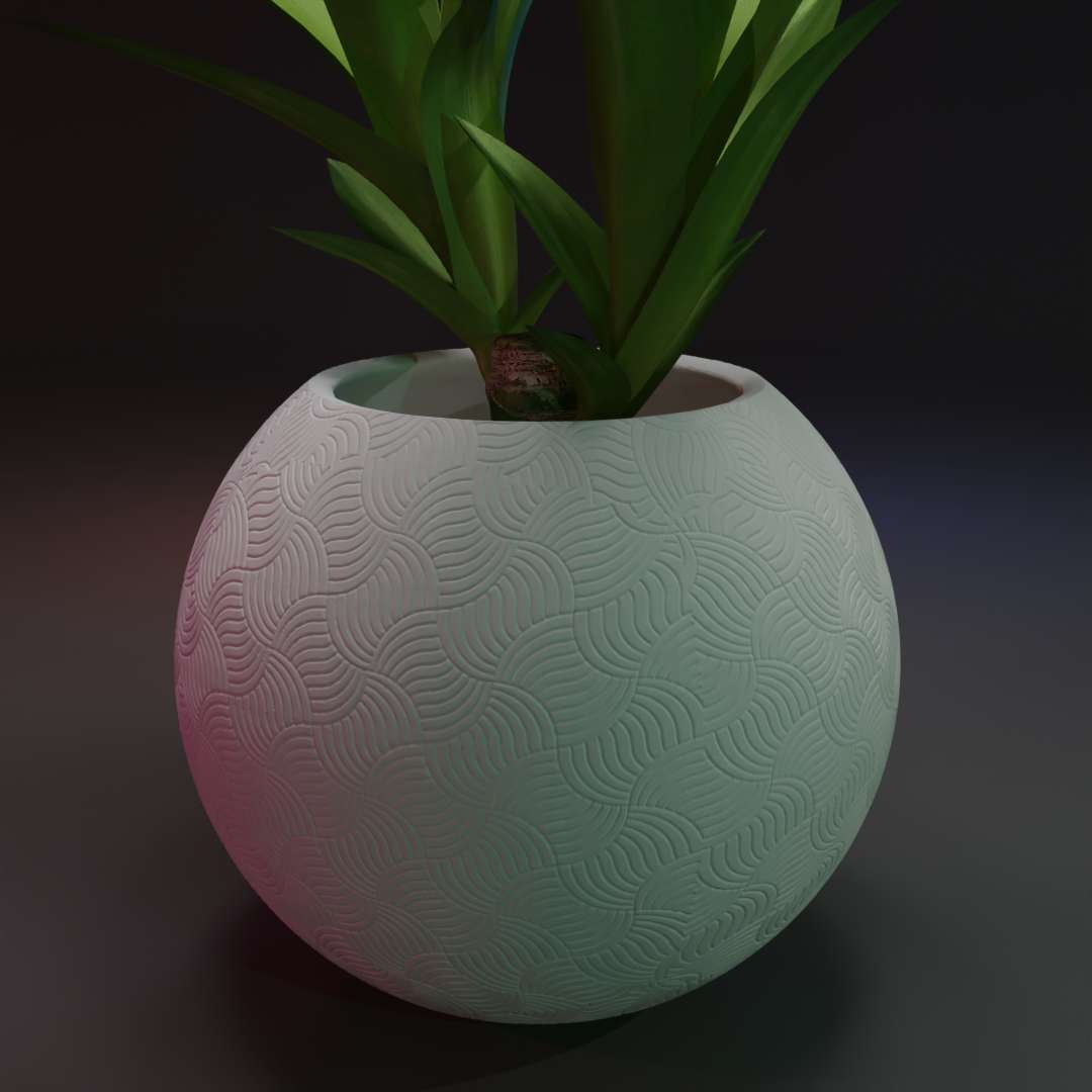 Asian Sphere Flower Pot | 3D models download | Creality Cloud