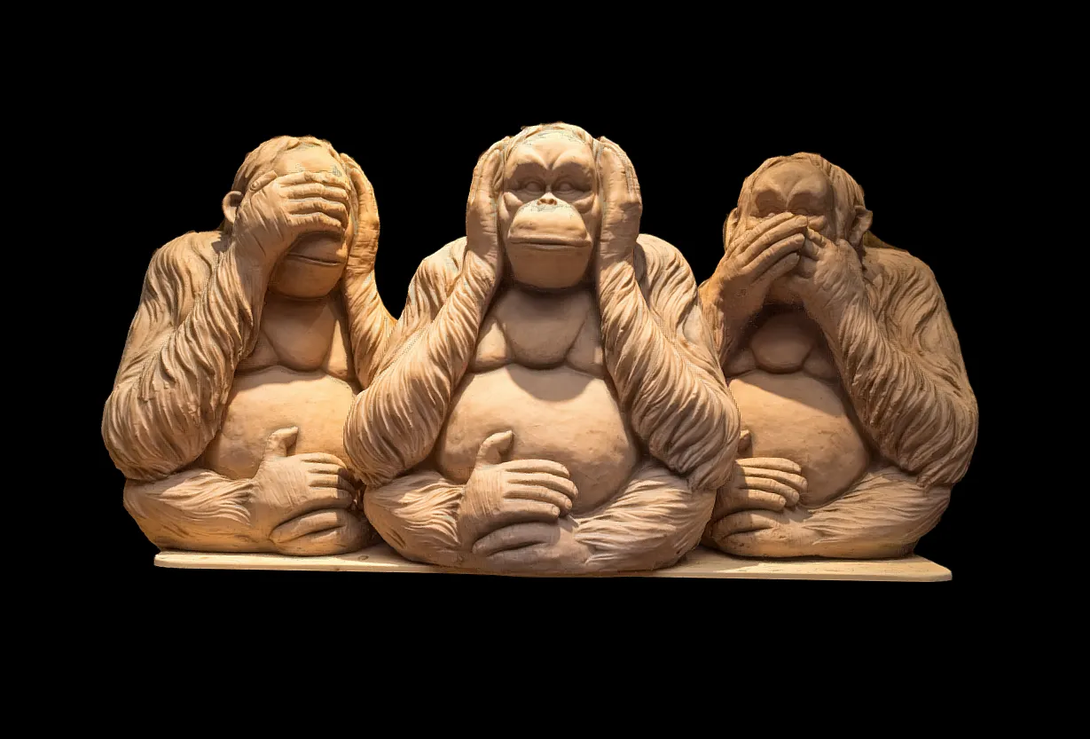 Sculptures & Artworks STL Download - Monkeys figureby neagww