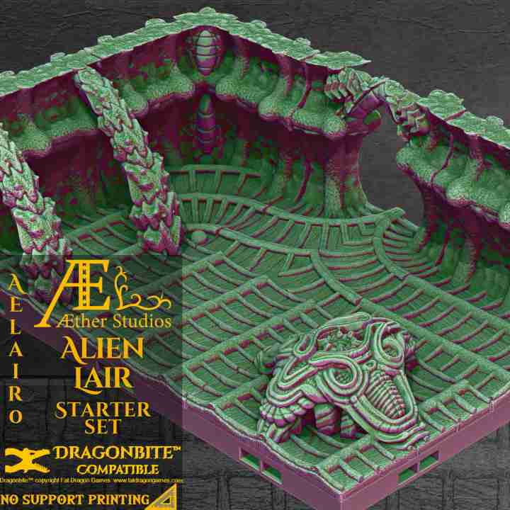 AELAIR0 - Alien Lair Starter Set | 3D models download | Creality Cloud