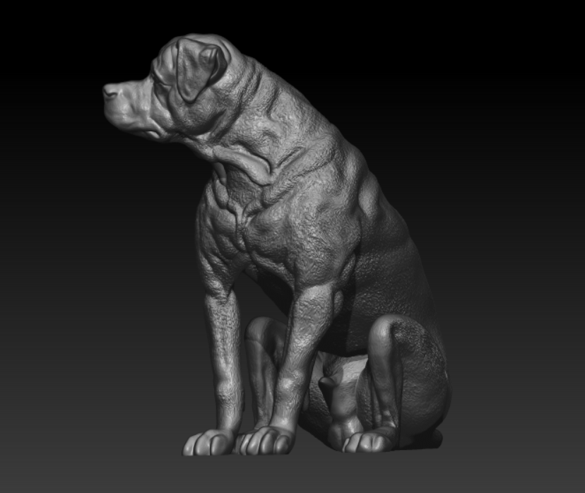 ROTTWEILER DOG SITTING | 3D models download | Creality Cloud