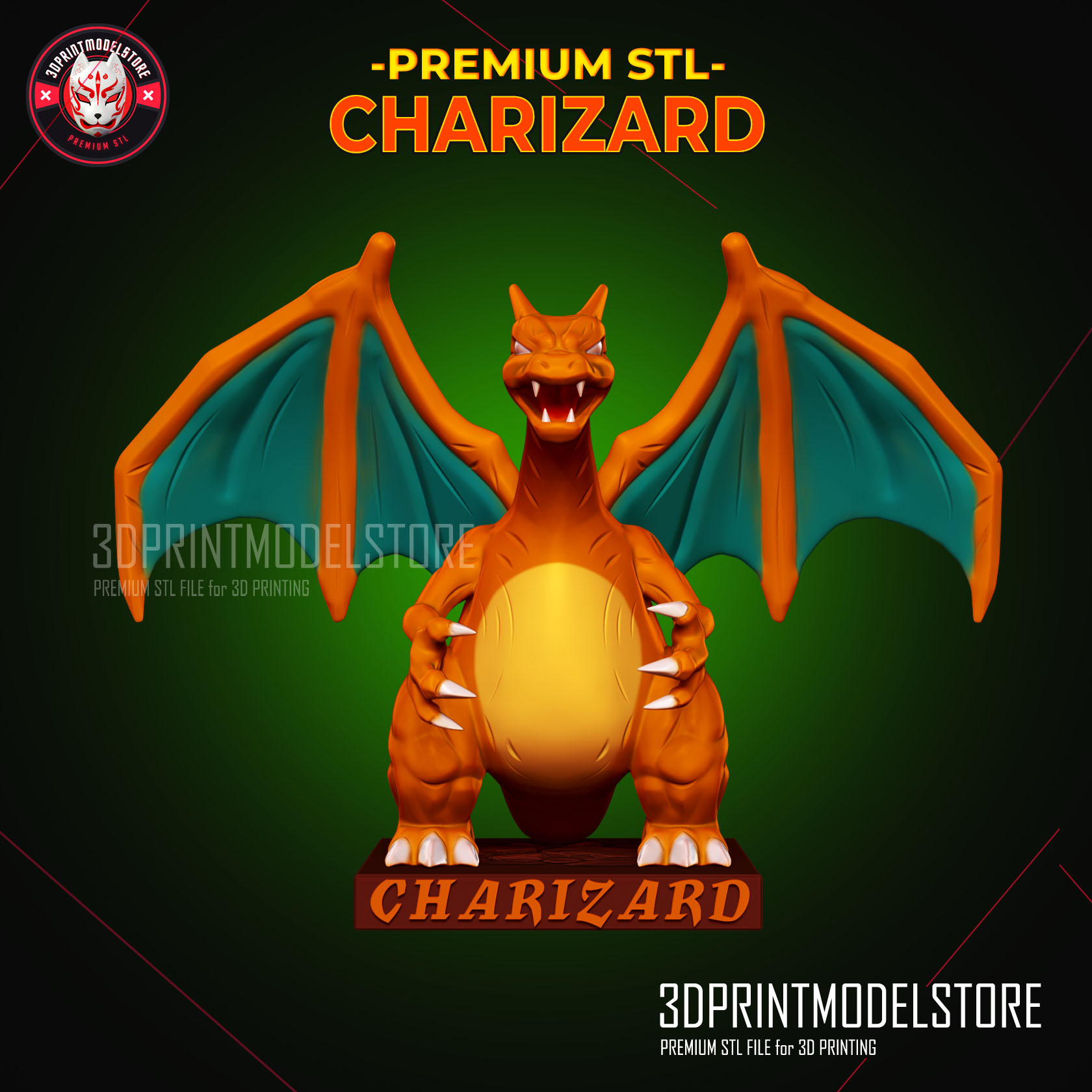 Charizard Pokemon Statue | 3D models download | Creality Cloud