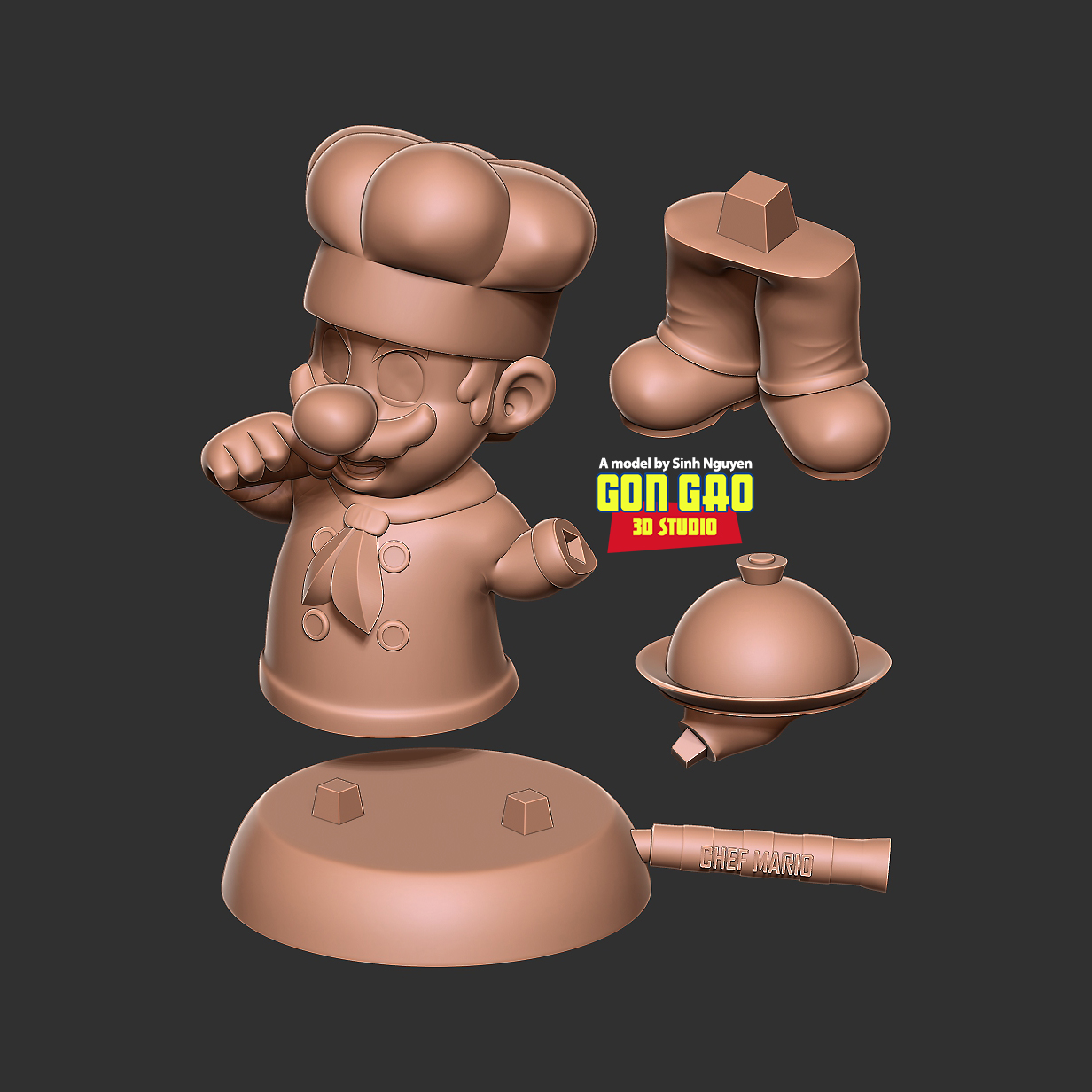 Chef Mario | 3D models download | Creality Cloud