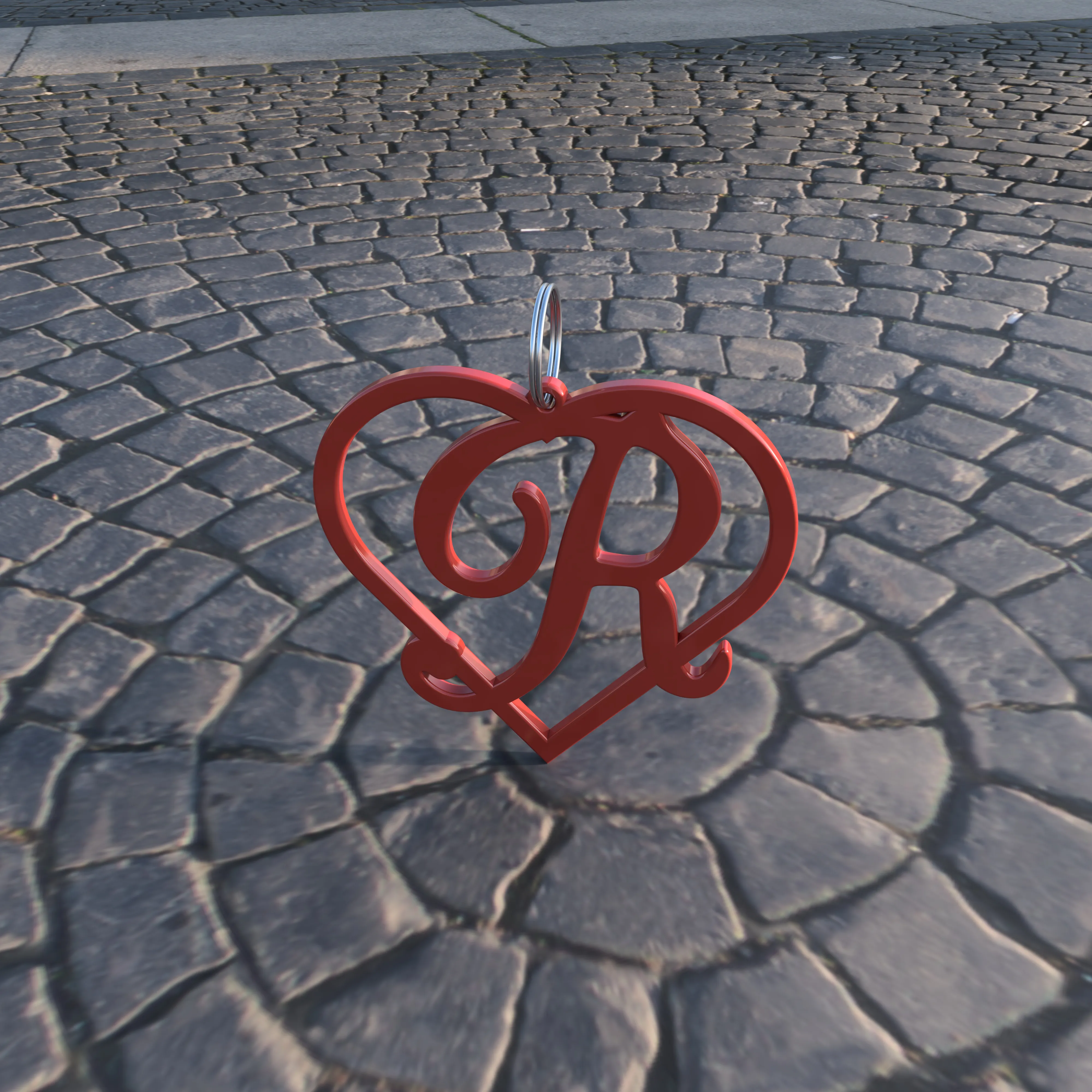 3D Printer Files | 3MF File | Heart R Charm | Creality Cloud