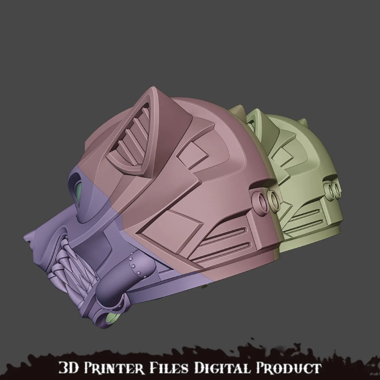 Cosplay STL Download - Si Fi Space Wolf Wearable Cosplay Helmetby ...