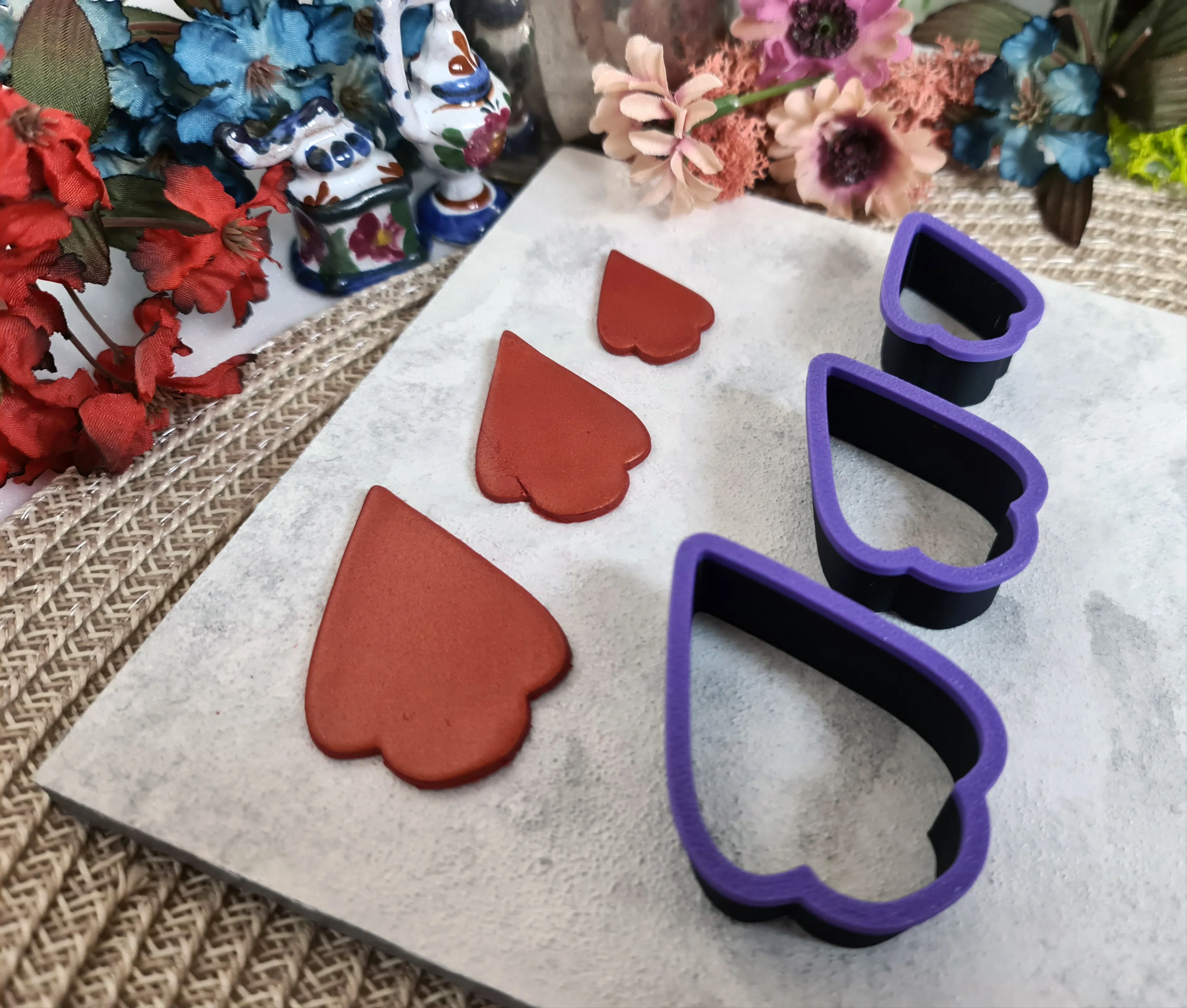 Elegant tear shaped cutters for polymer clay | 3D models download ...