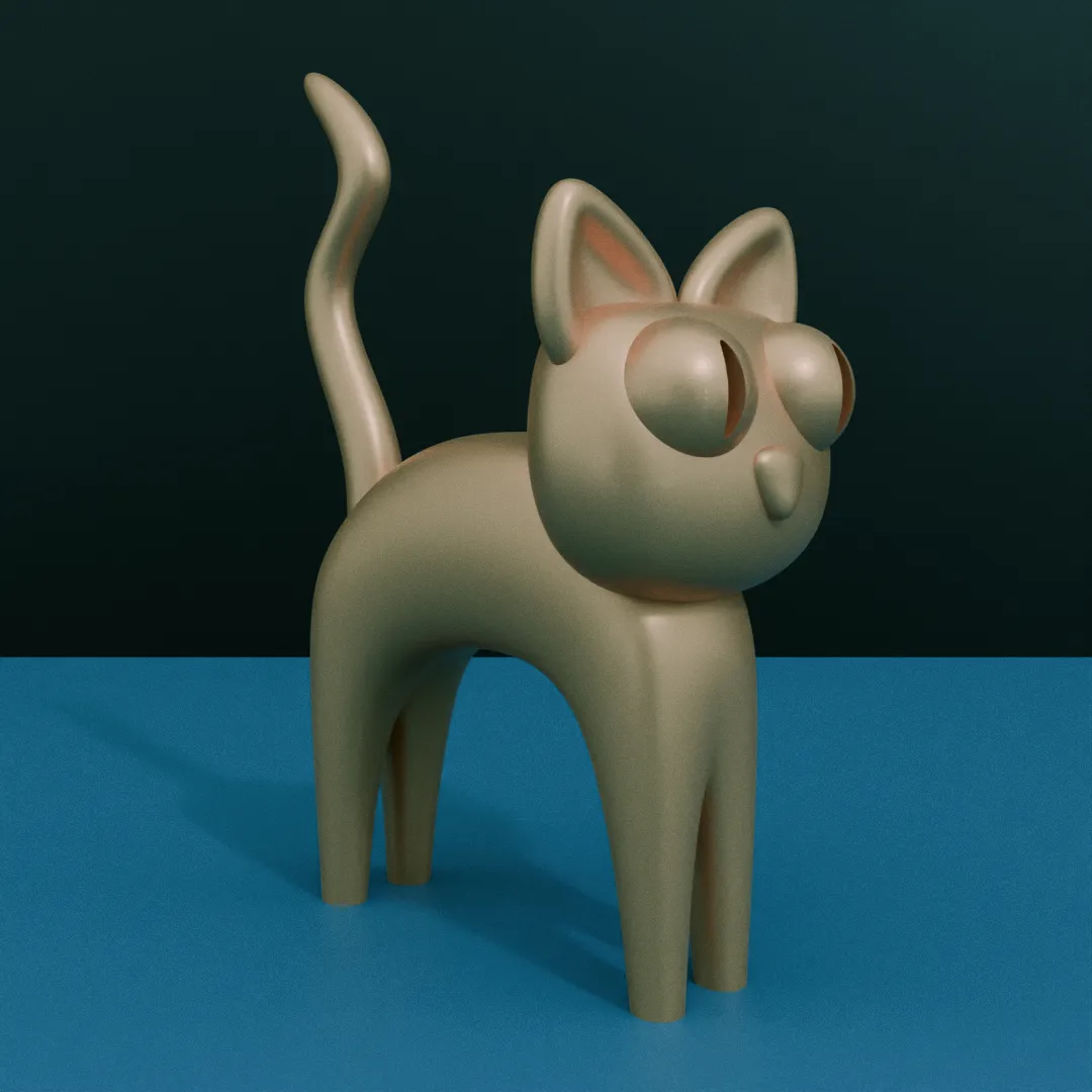 3D Printer Files | 3MF File | cute cat decor | Creality Cloud