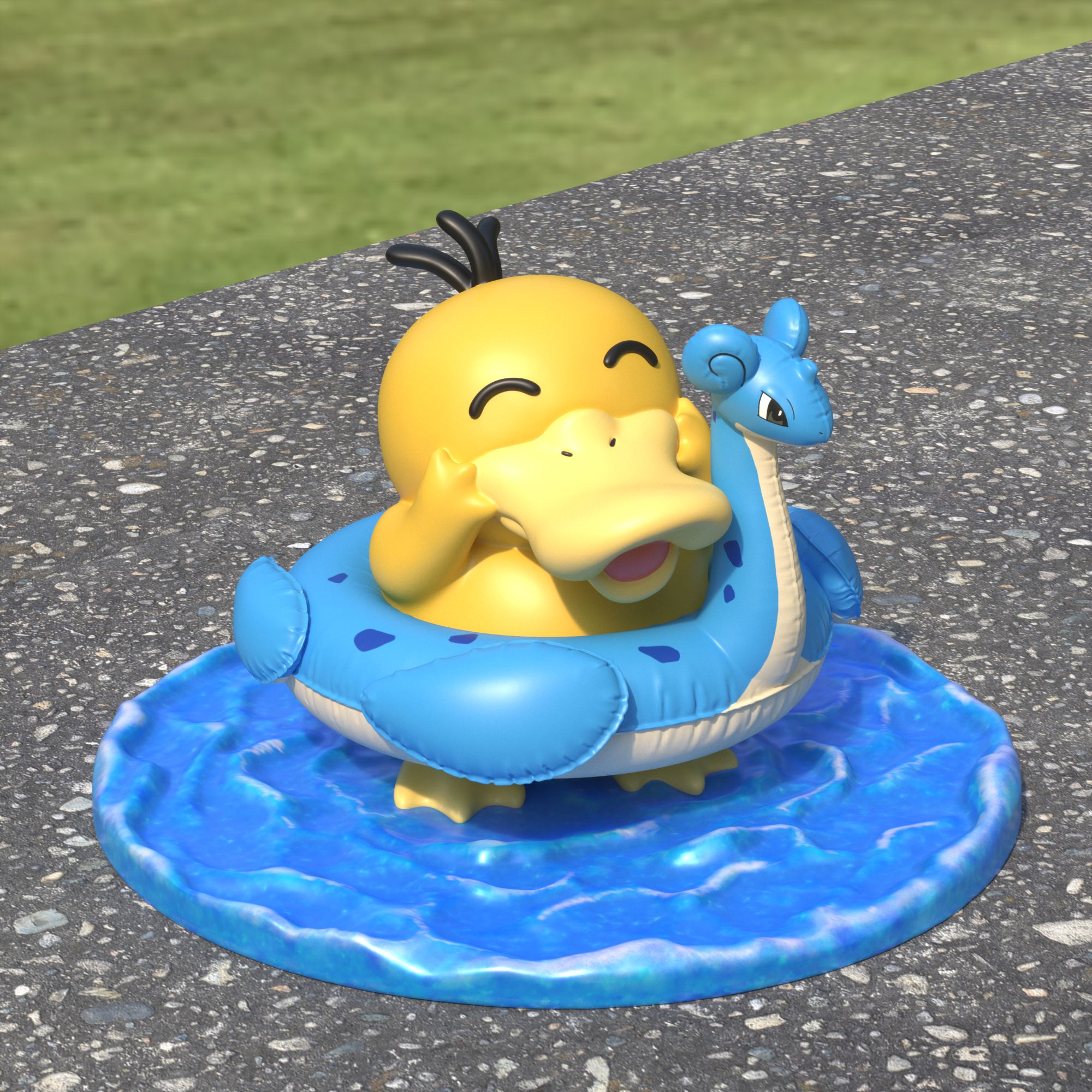 psyduck beach | 3D models download | Creality Cloud