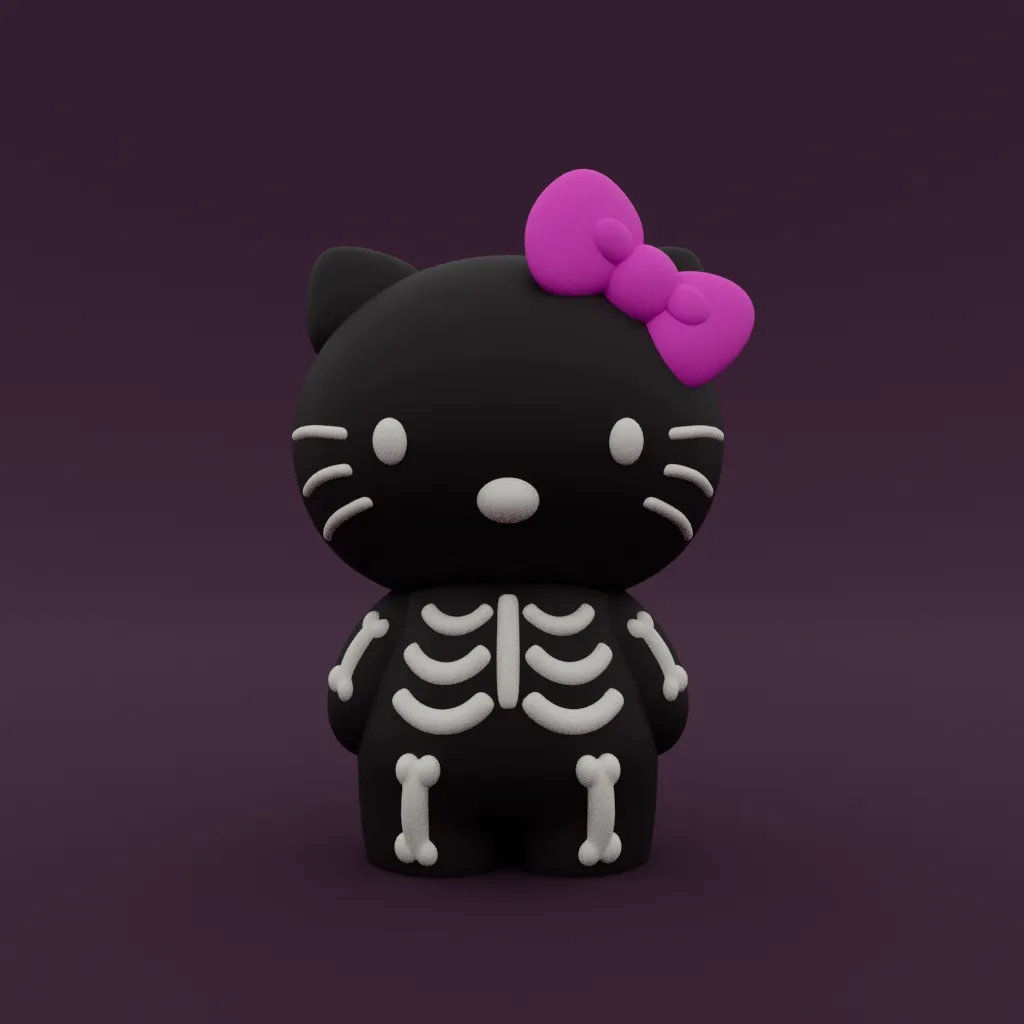 Other STL Download - Halloween Special - Hello Kittyby akash3dprints