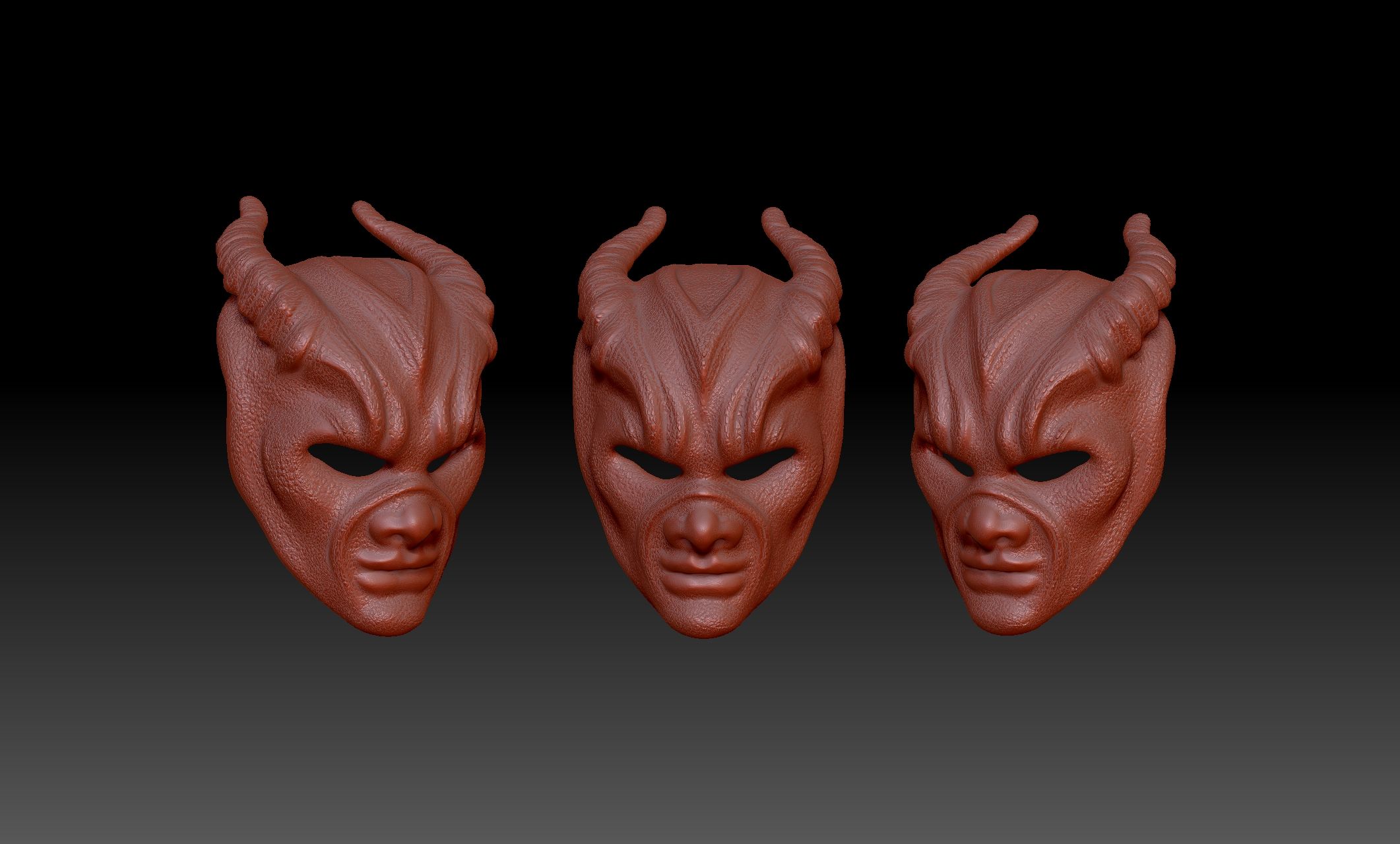 Horn mask | 3D models download | Creality Cloud