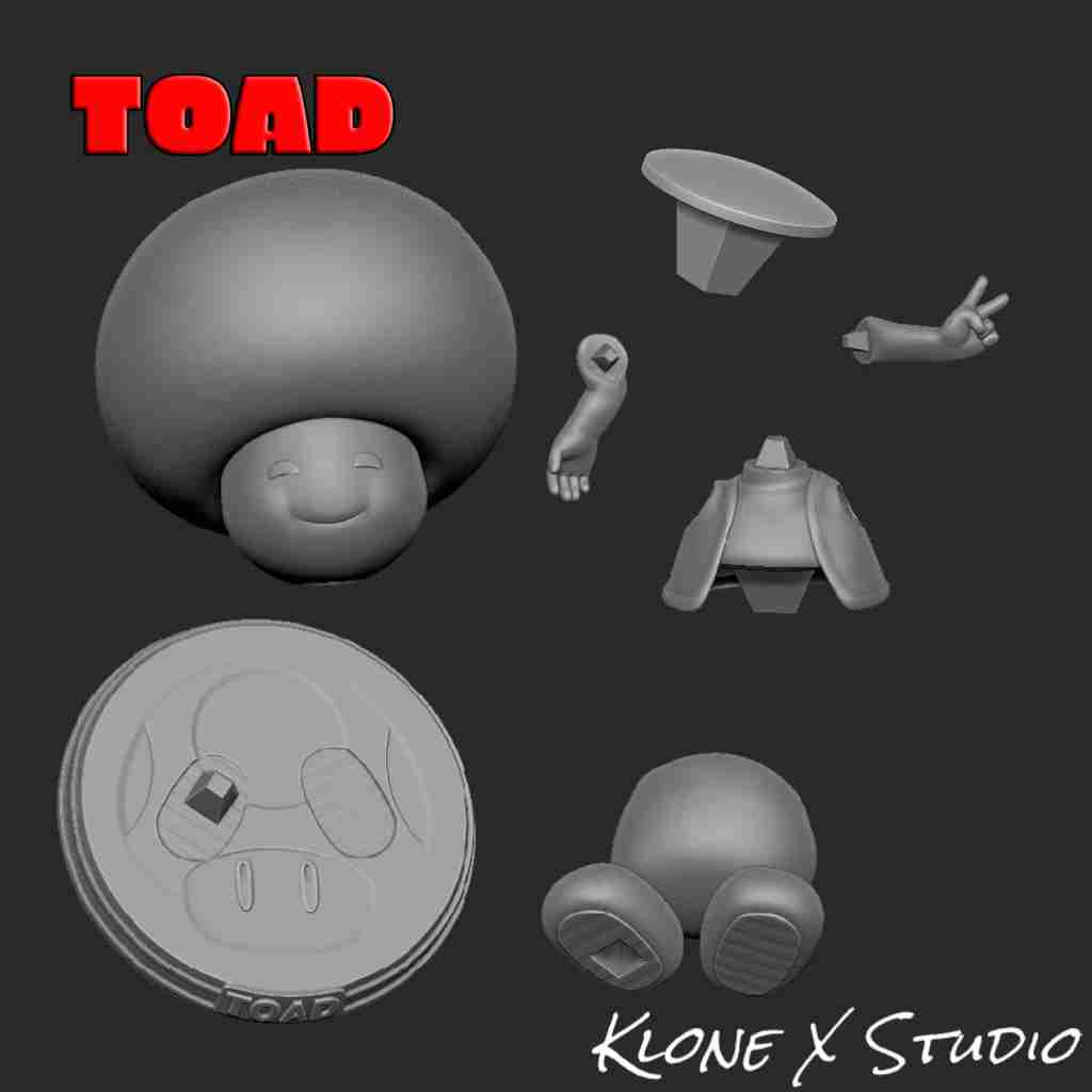 TOAD MARIO | 3D models download | Creality Cloud